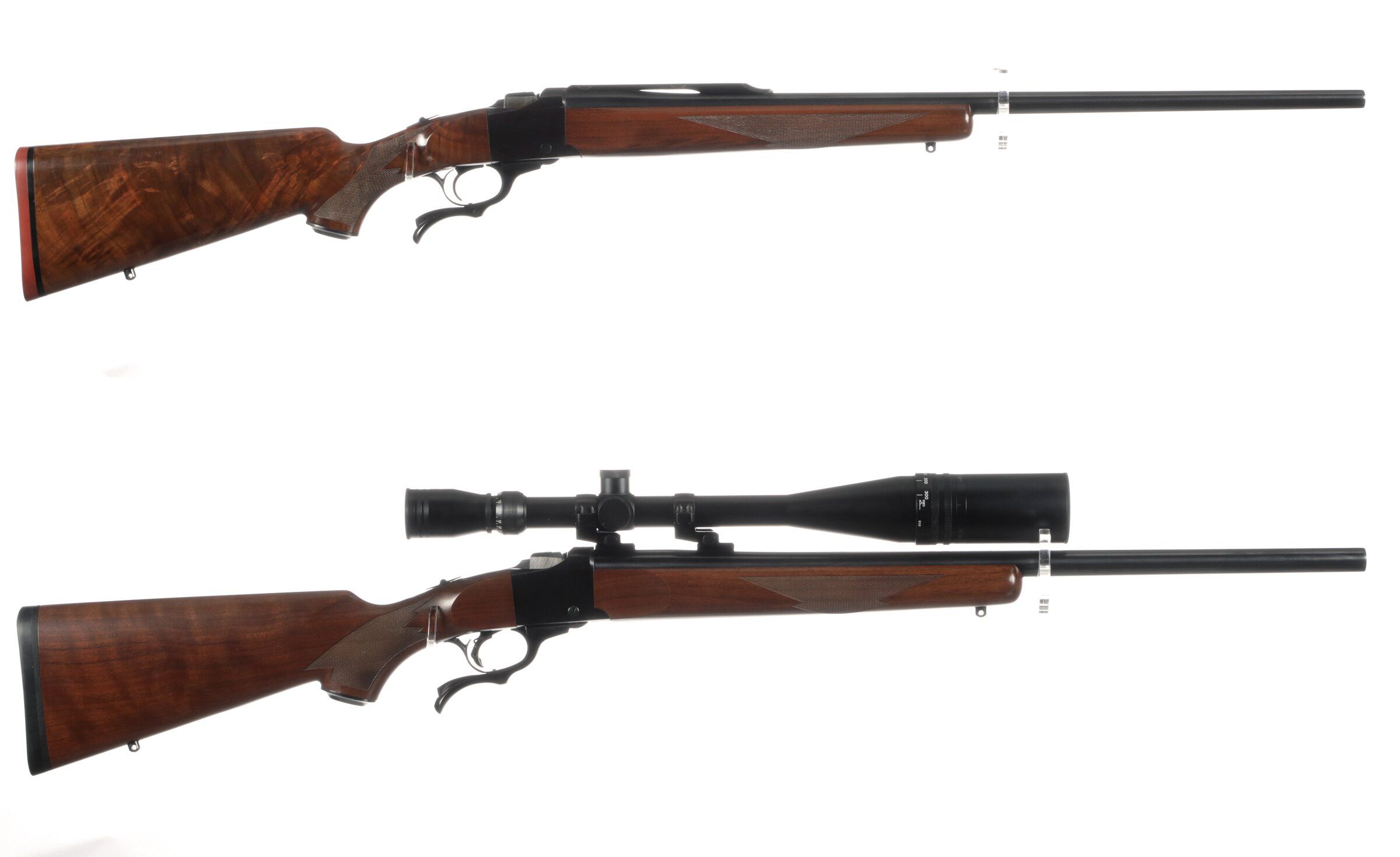 Two Ruger No.1 Falling Block Single Shot Rifles | Rock Island Auction