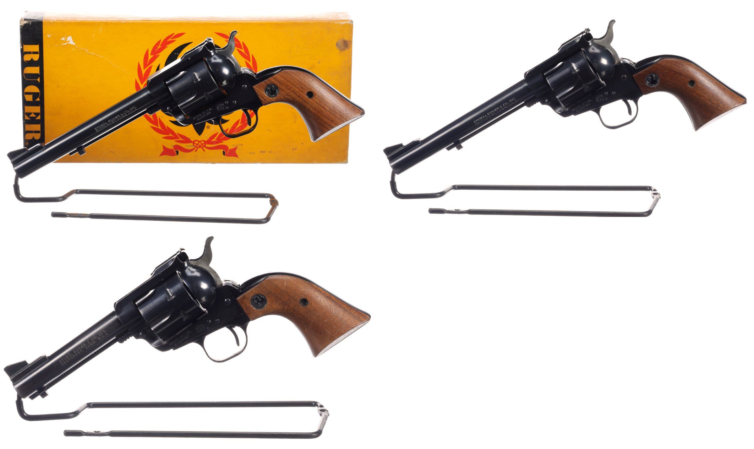 Three Ruger Blackhawk Single Action Revolvers | Rock Island Auction