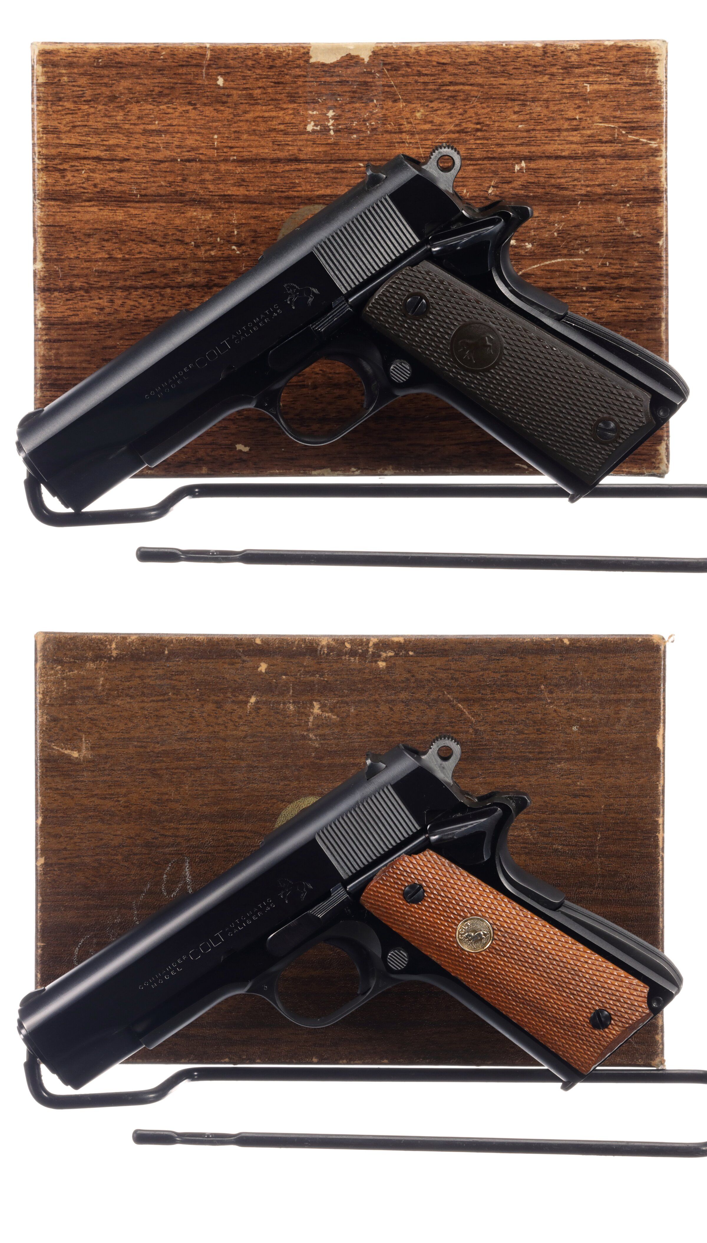 Two Colt Commander Semi-Automatic Pistols with Boxes | Rock Island Auction