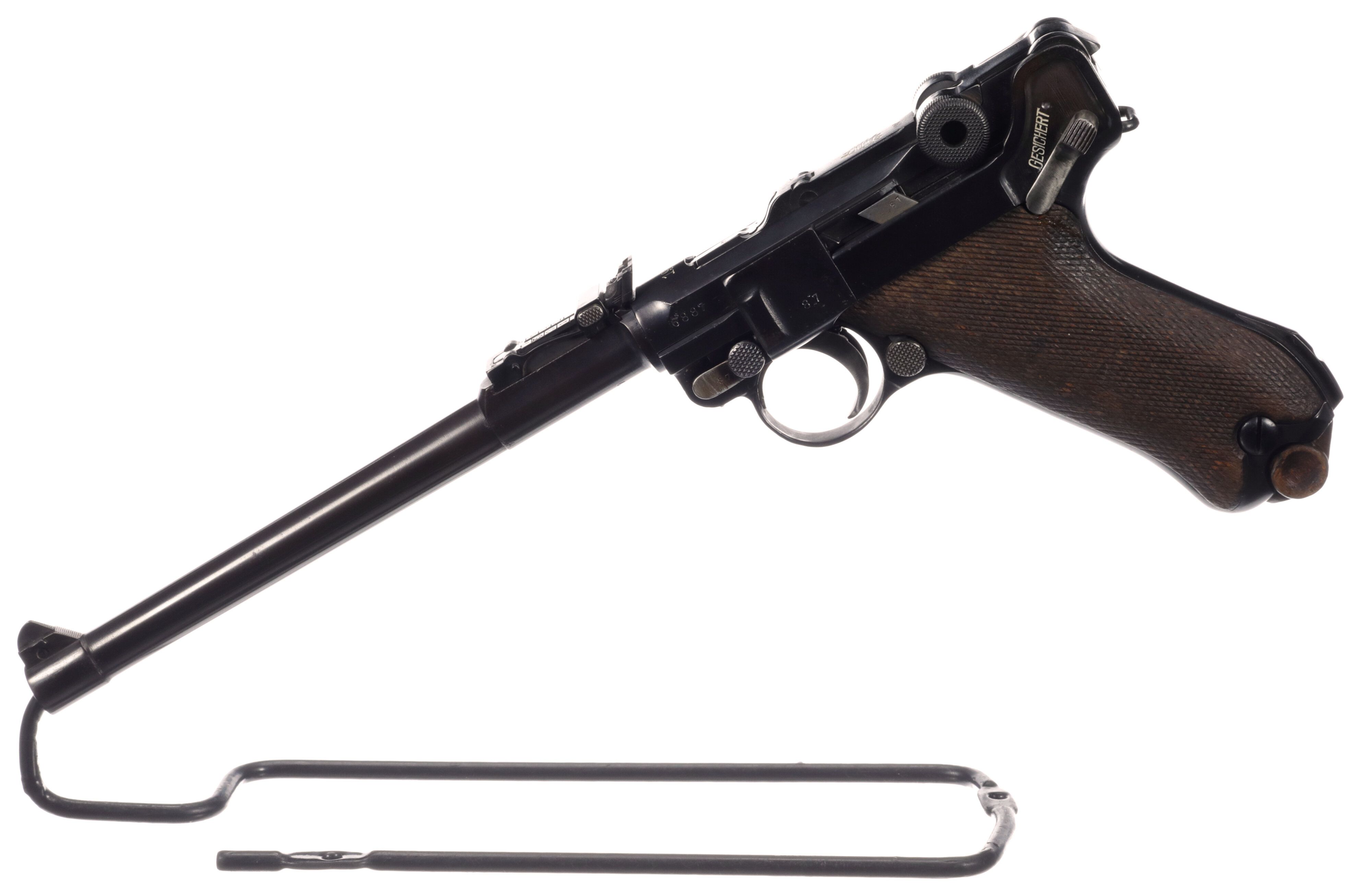 World War I German DWM Model 1914 Artillery Luger Semi-Automatic | Rock ...