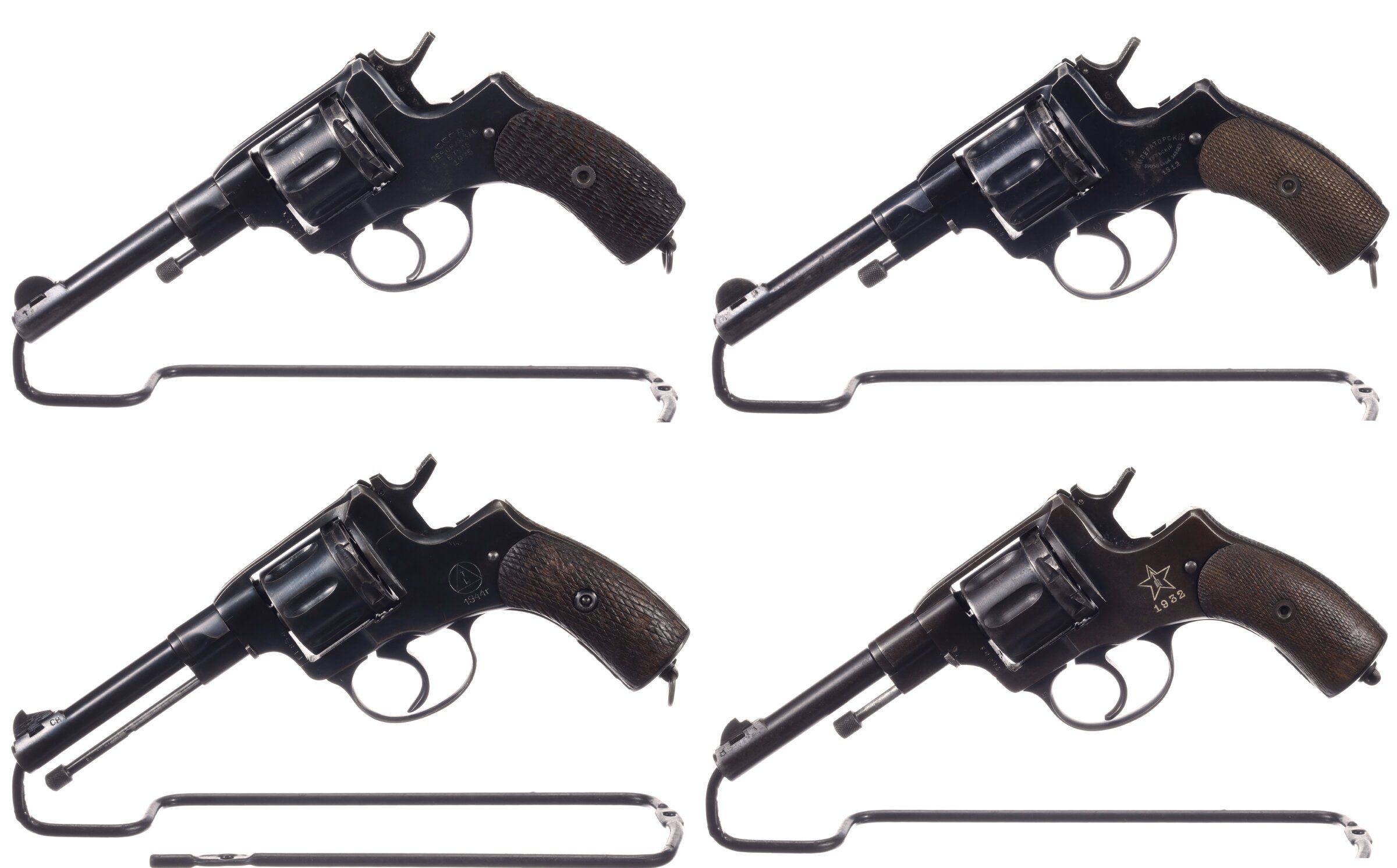 Four Soviet Nagant Model 1895 Double Action Revolvers | Rock Island Auction