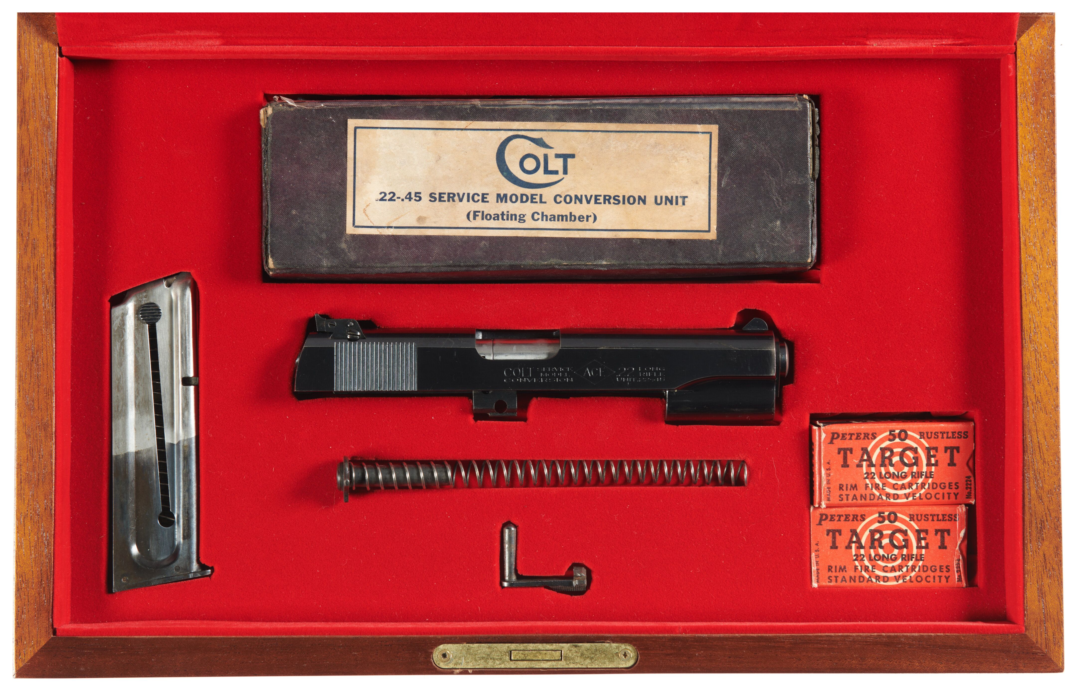 WWII Era Colt Service Ace Conversion Kit with Box, Letter | Rock Island ...