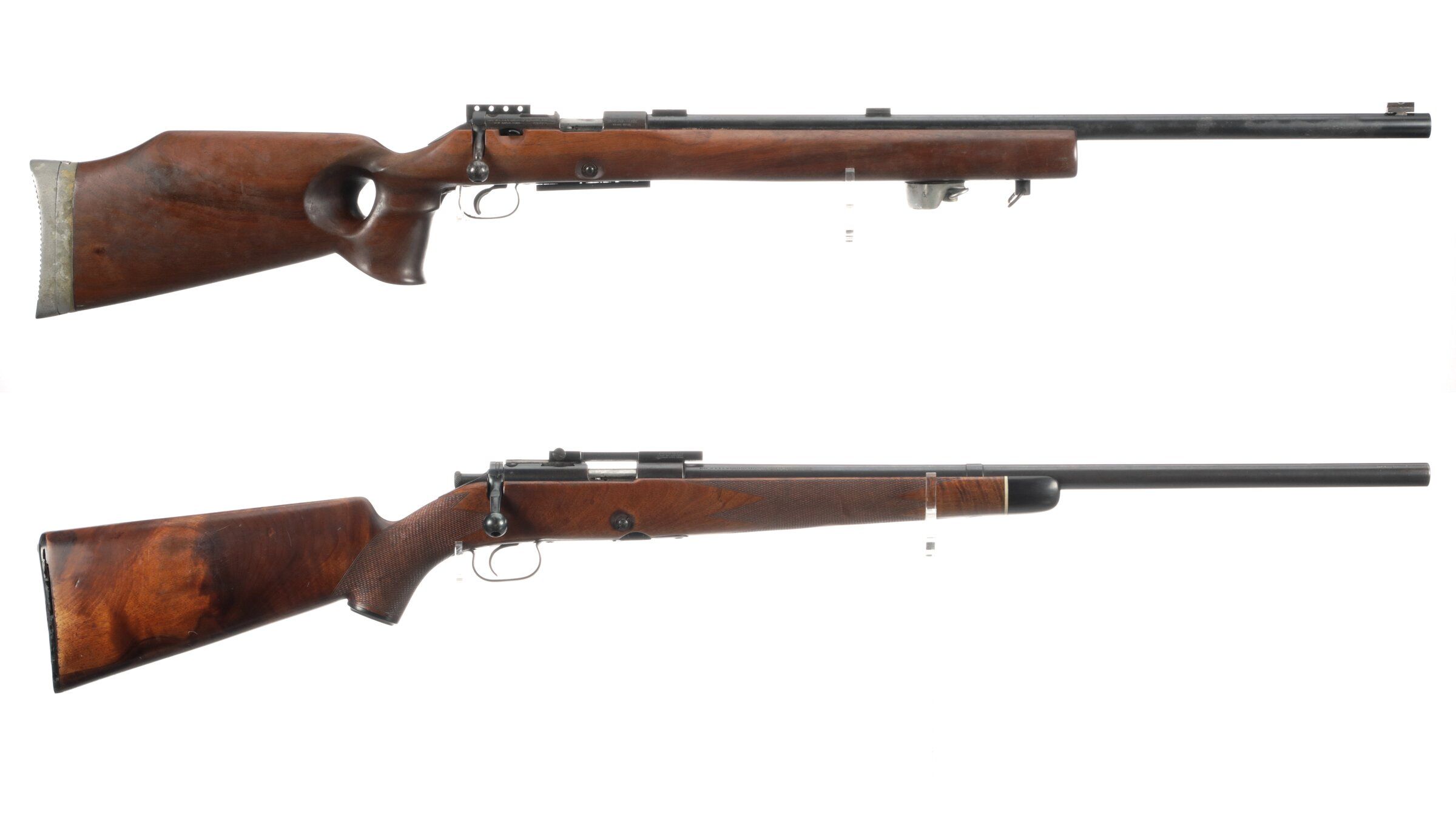 Two Winchester Model 52 Bolt Action .22 Rimfire Rifles | Rock Island ...