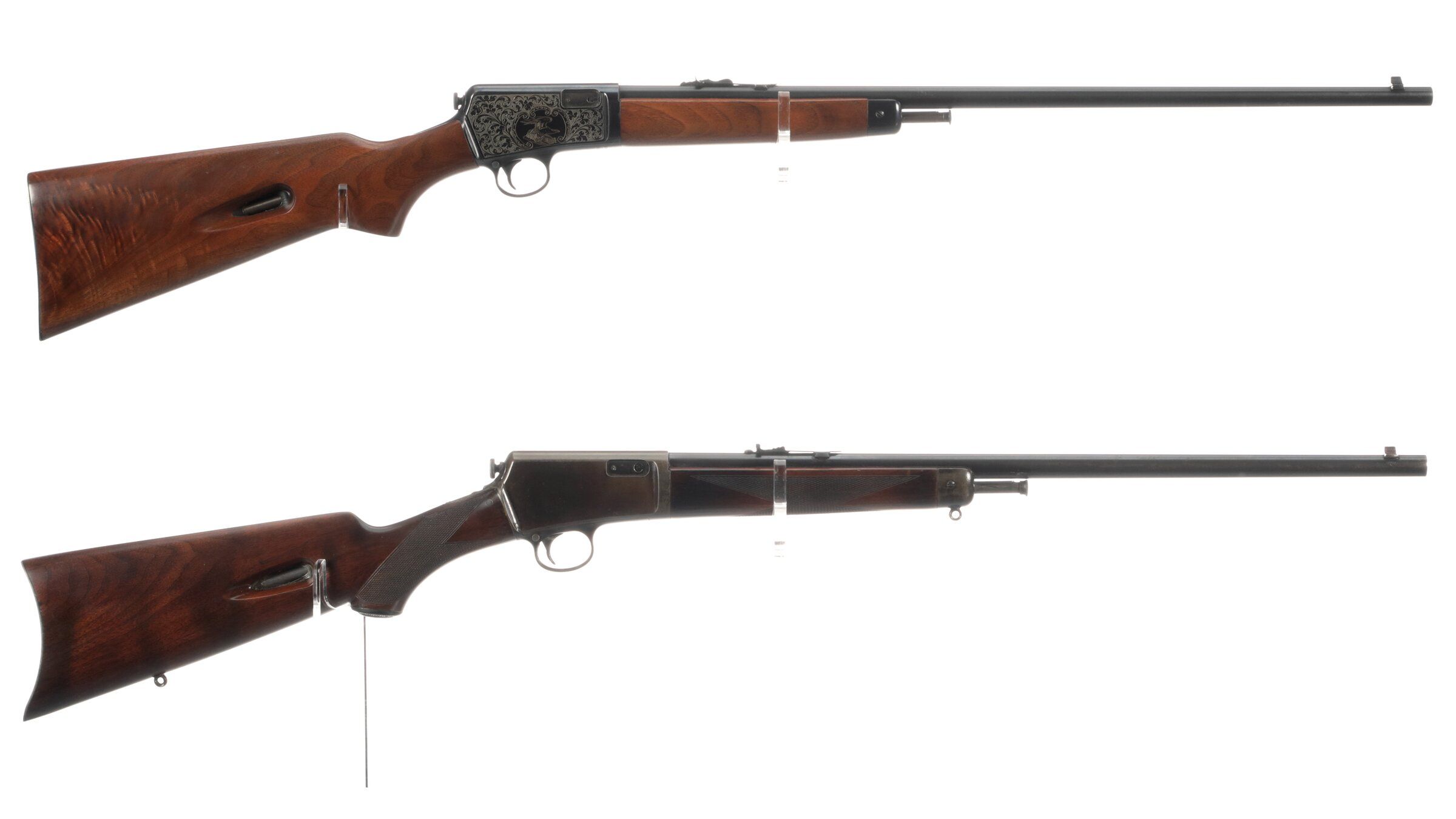 Two Winchester .22 Caliber Repeating Rifles | Rock Island Auction