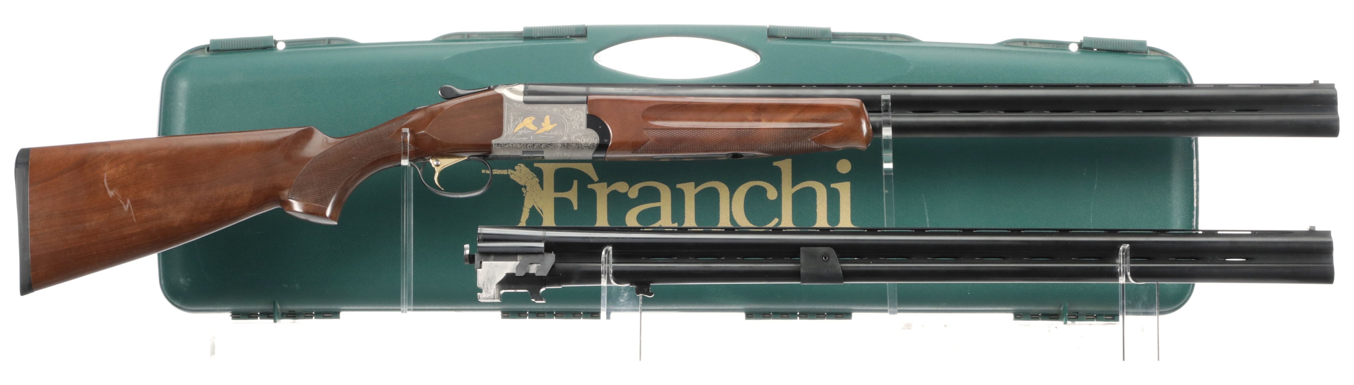 Engraved Franchi Alcione T Over/Under Shotgun Two Barrel Set | Rock ...
