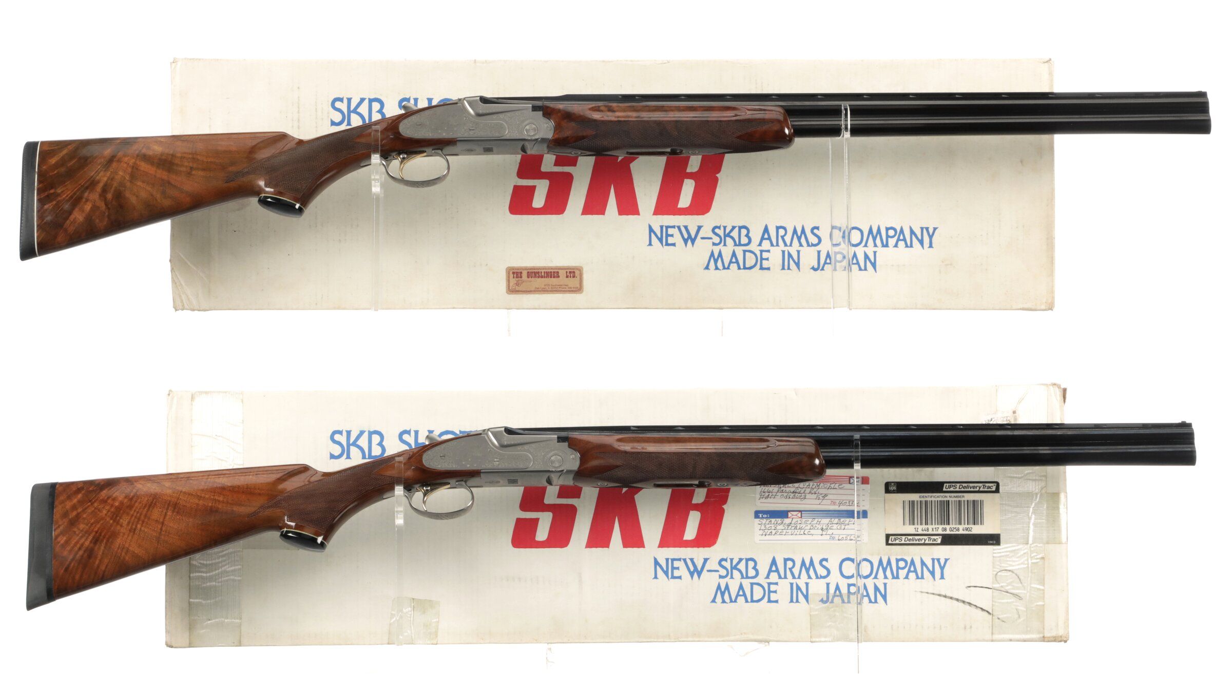 Two Factory Engraved SKB 20 Gauge Model 885 Over/Under Shotguns | Rock Island Auction