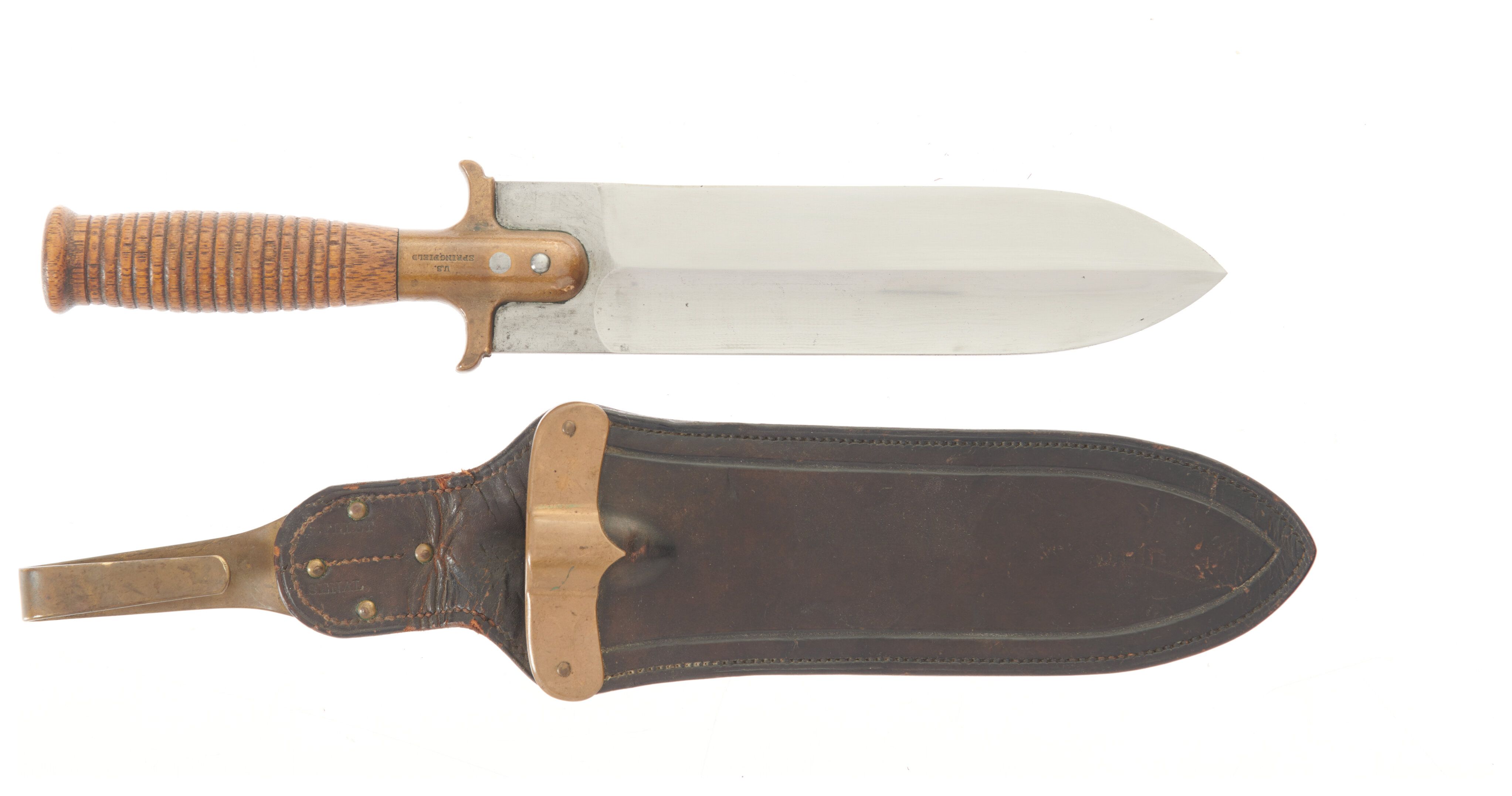 U.S. Springfield Model 1880 Hunting Knife with Sheath | Rock Island Auction