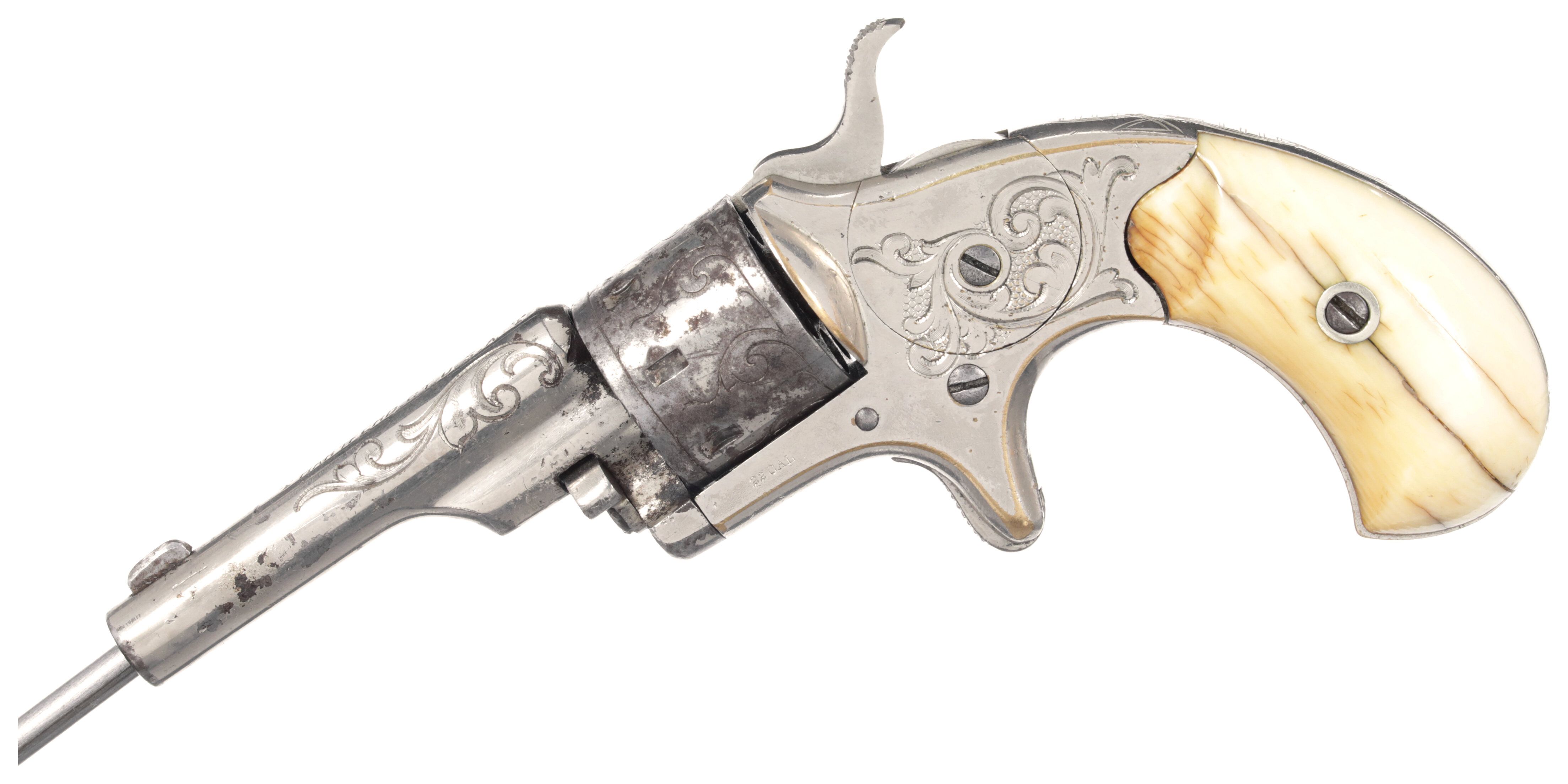 Factory Engraved Colt Open Top Pocket Spur Trigger Revolver | Rock ...