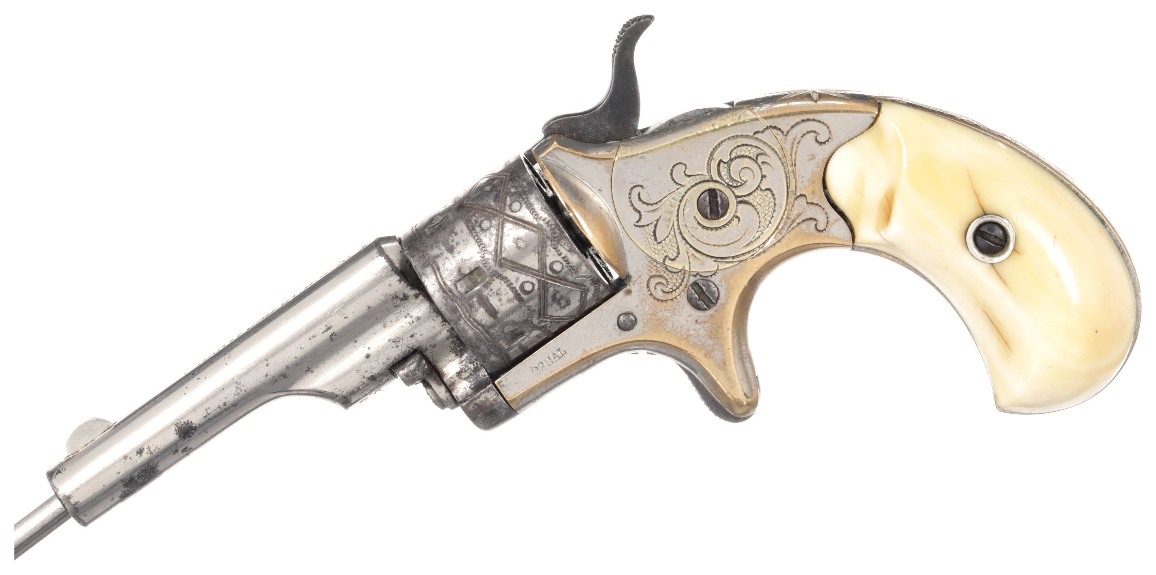 Factory Engraved Colt Open Top Pocket Spur Trigger Revolver | Rock ...