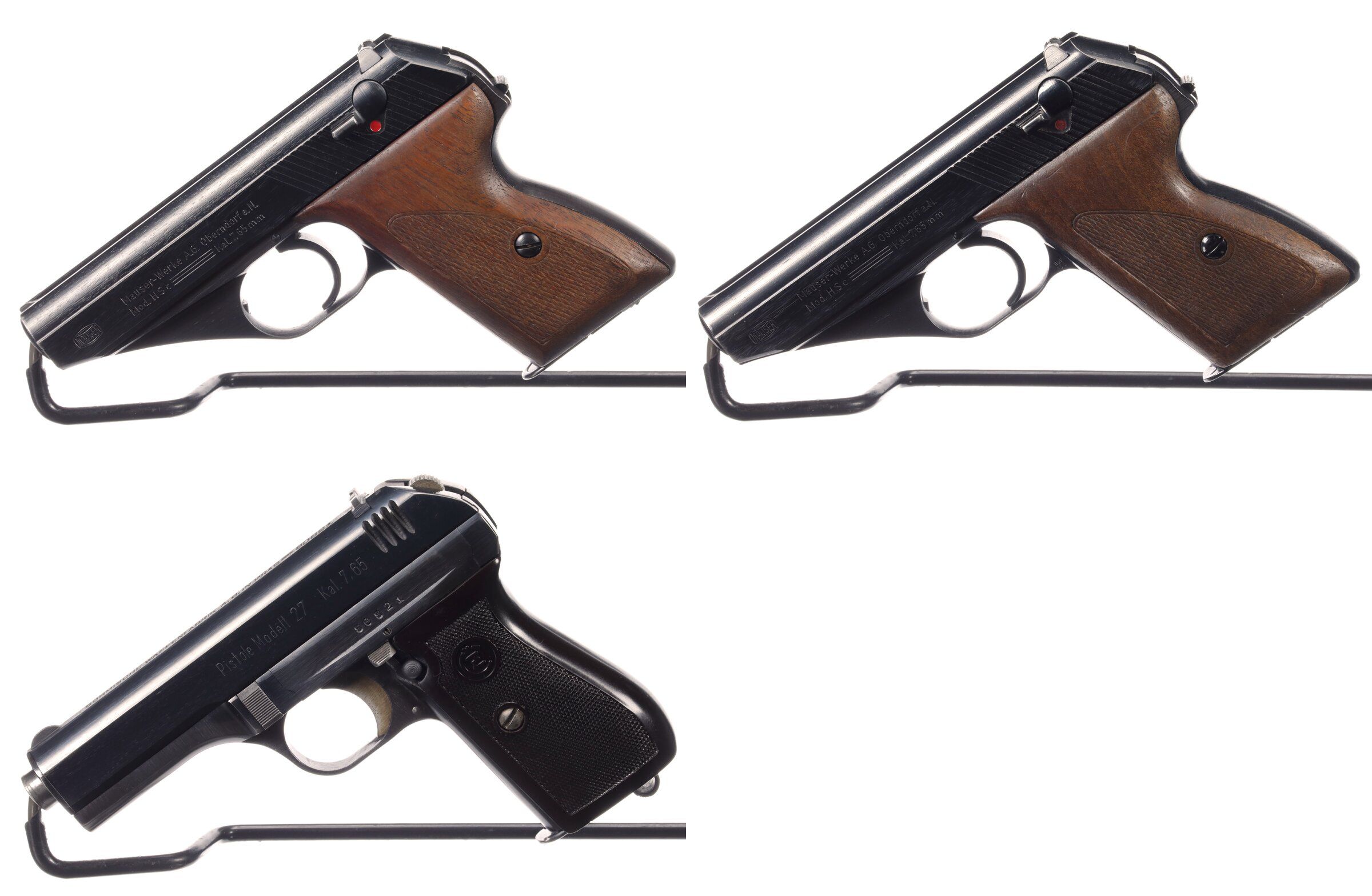 Three World War II Era German Mauser Semi-Automatic Pistols | Rock ...