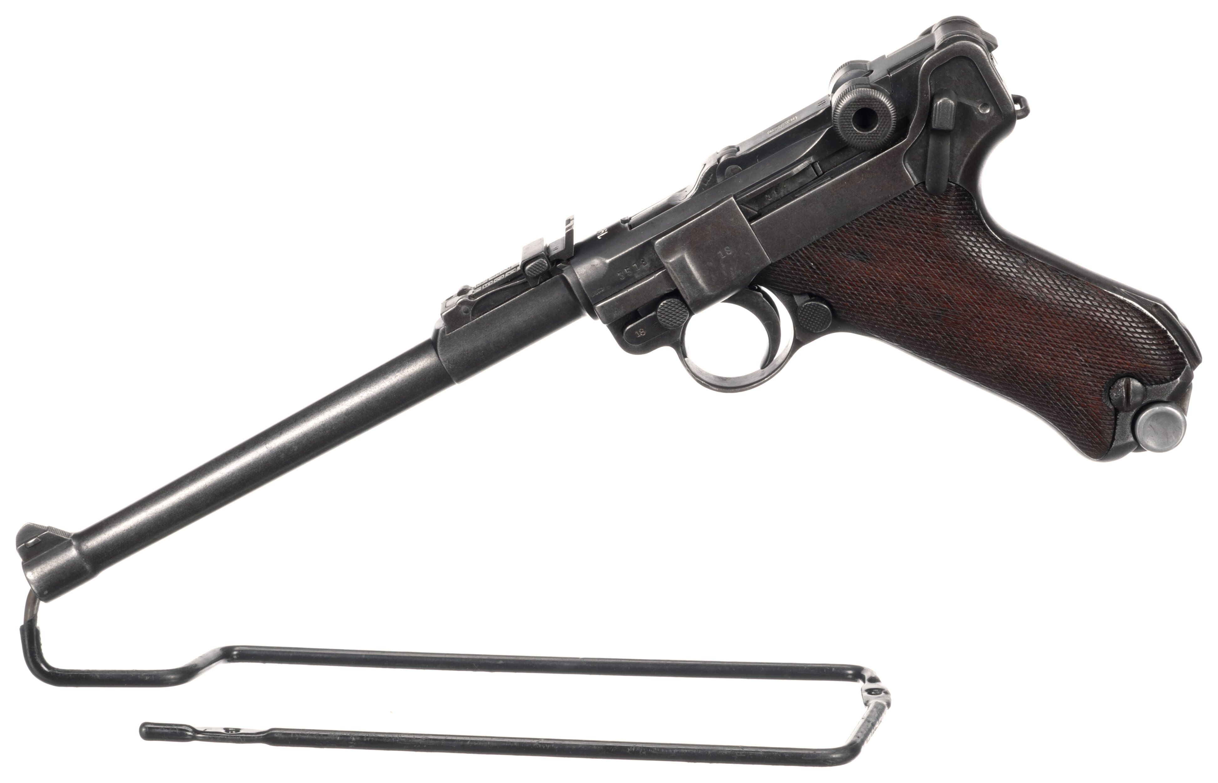 Siamese Police Contract Artillery Luger Pistol with Matching Mag | Rock ...