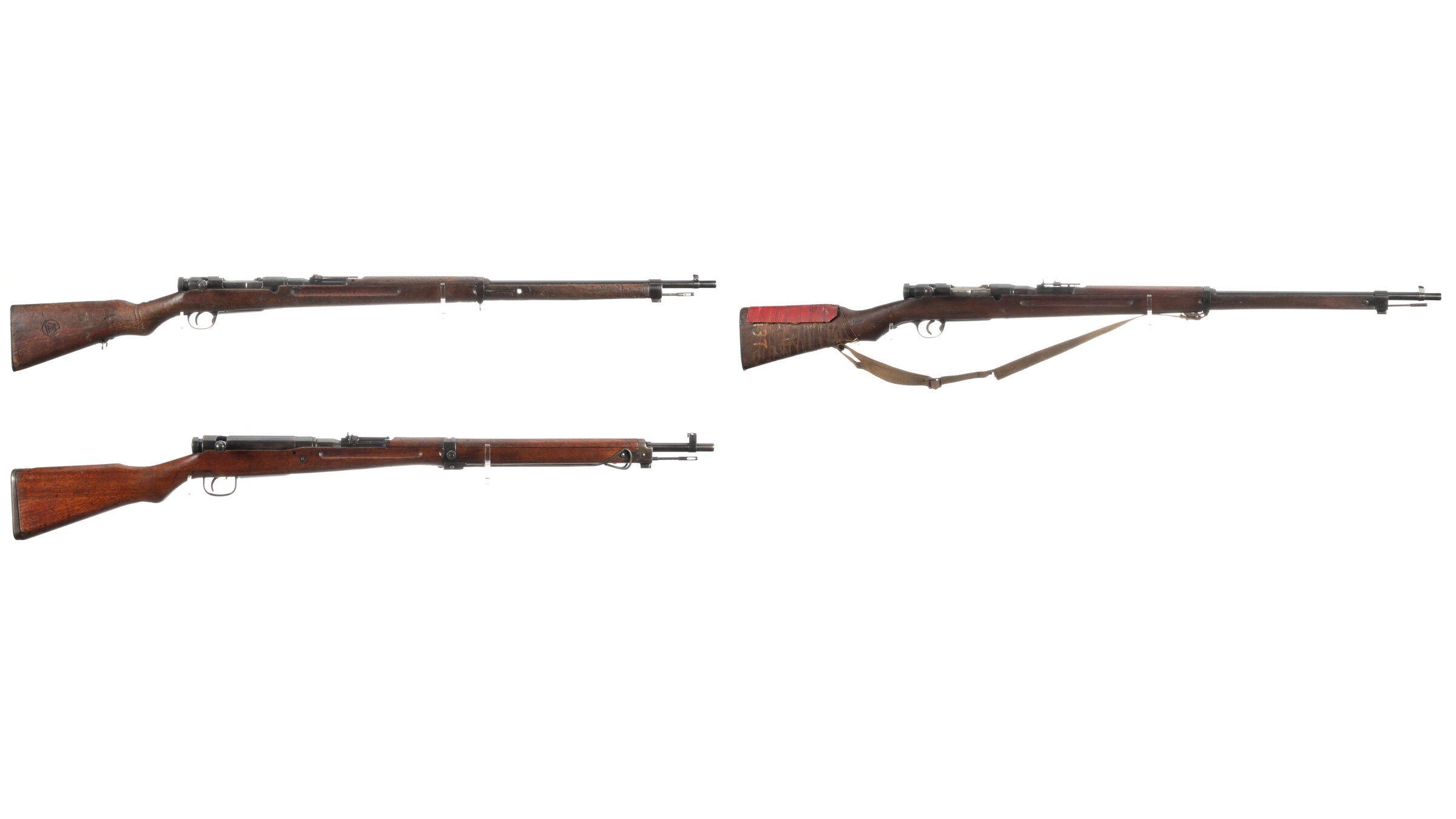 Three World War II Japanese Arisaka Bolt Action Rifles | Rock Island ...