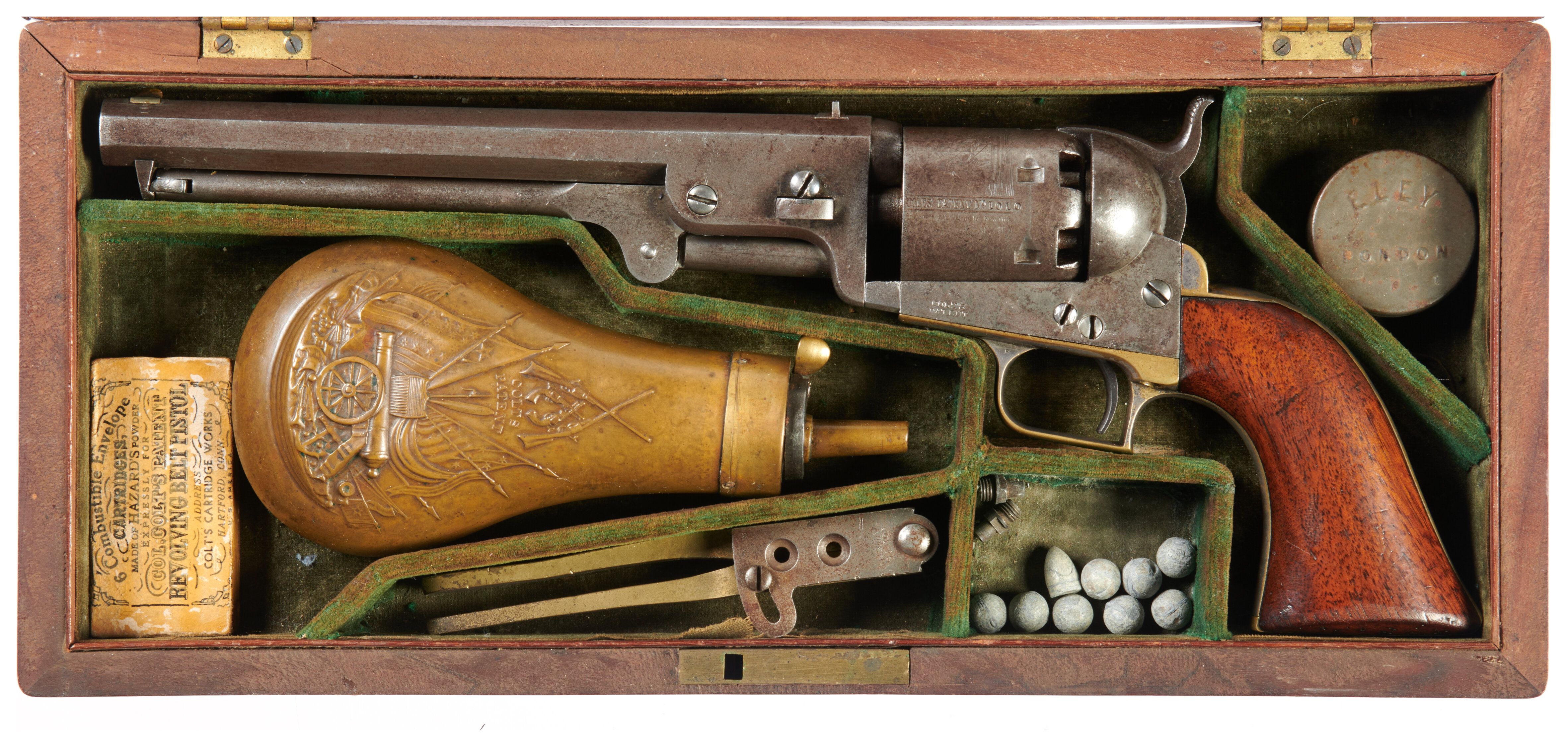 Cased First Year Production Colt Model 1851 Navy Revolver | Rock Island ...