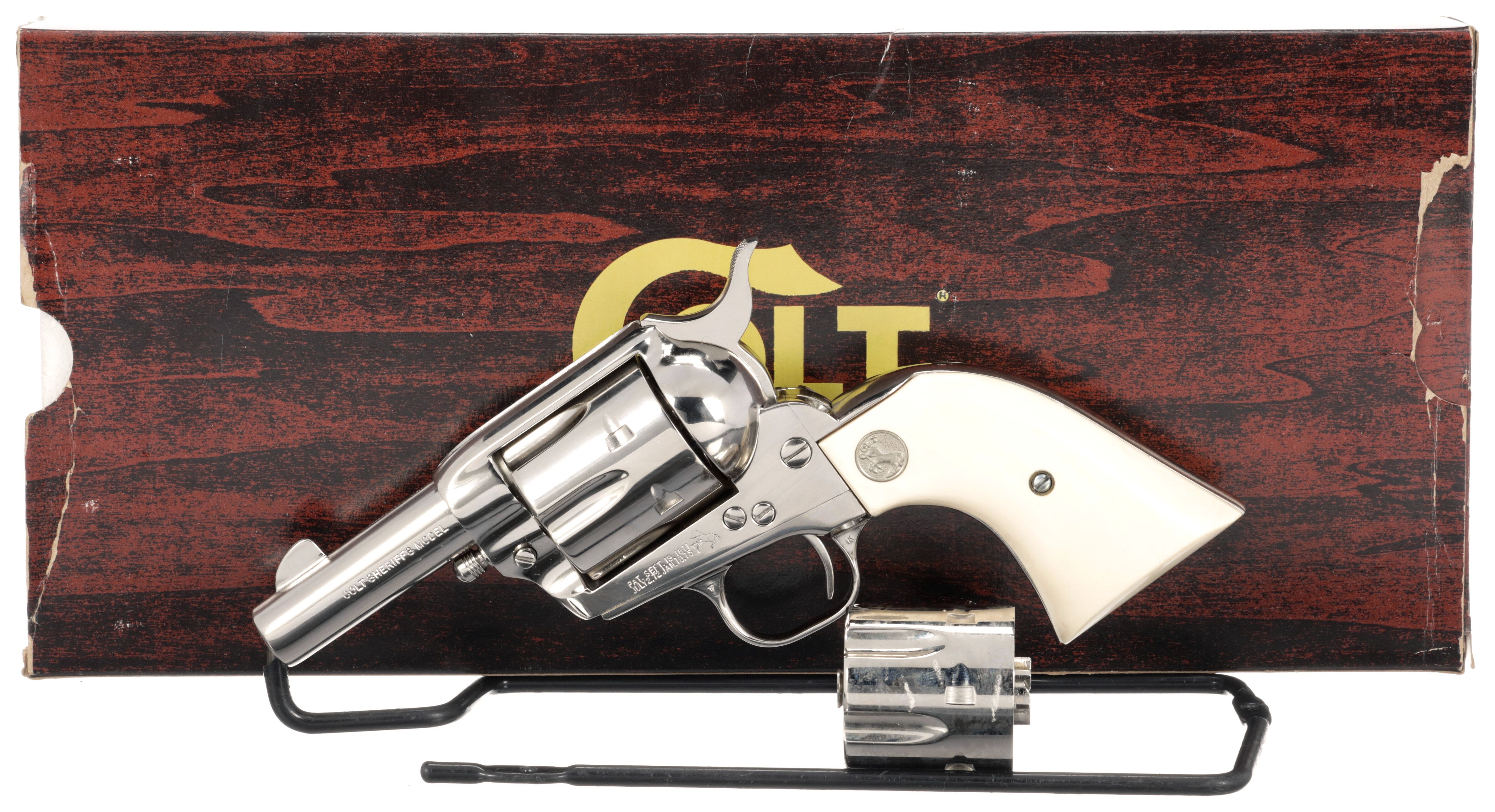 Colt Sheriff's Model Single Action Army Revolver with Case | Rock ...