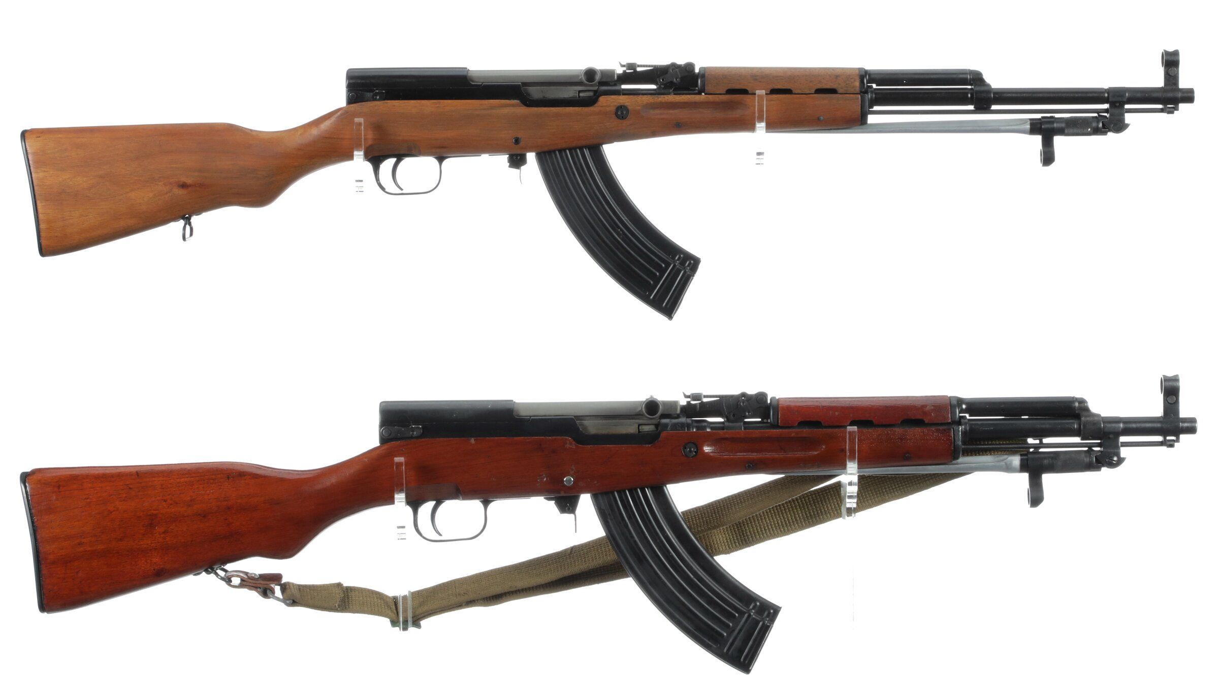 Two Chinese Norinco SKS Rifles with Bayonets | Rock Island Auction Two Chinese Norinco SKS Rifles with Bayonets | Rock Island Auction