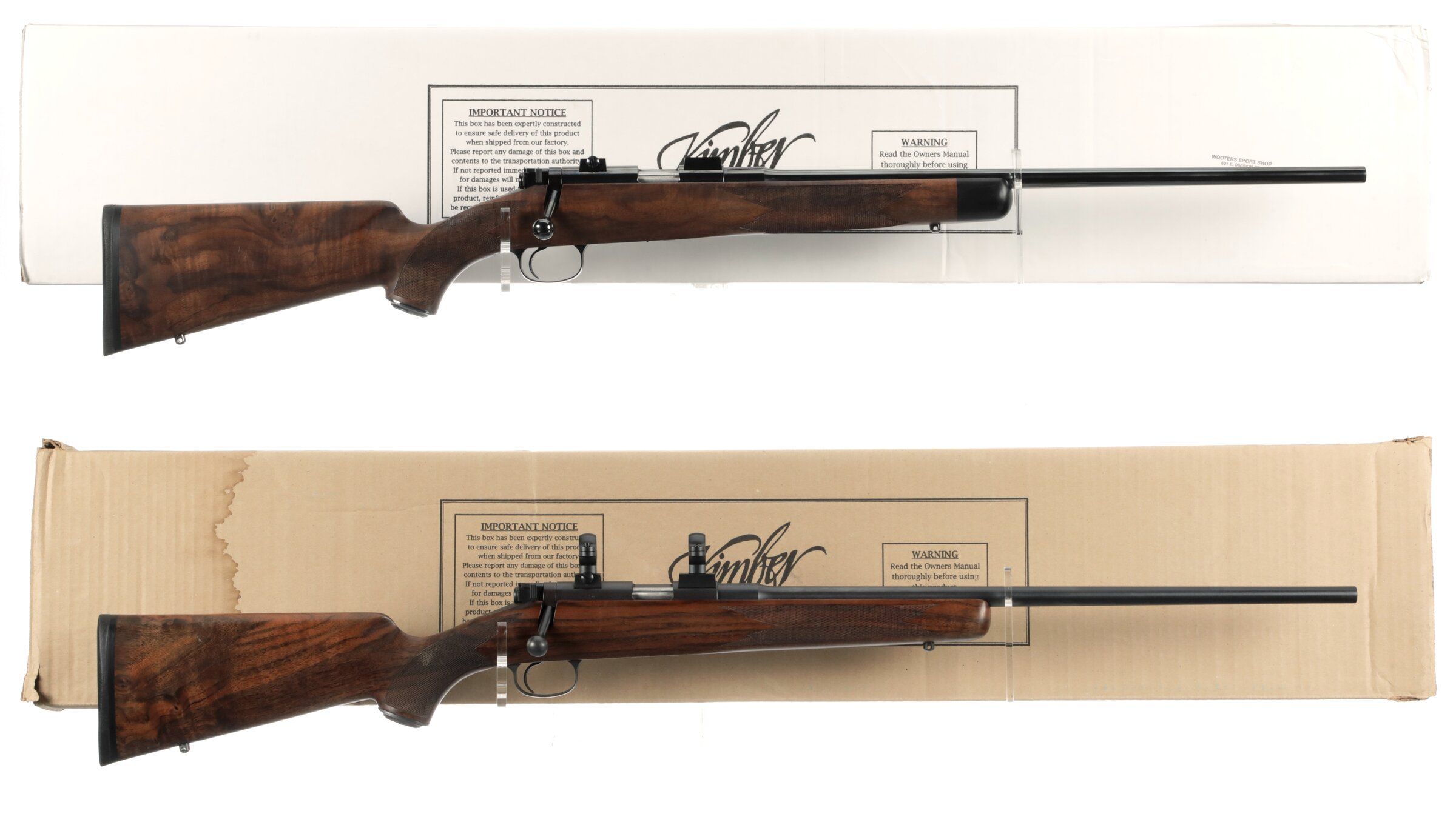 Two Kimber Model 22 Bolt Action Rifles with Boxes | Rock Island Auction