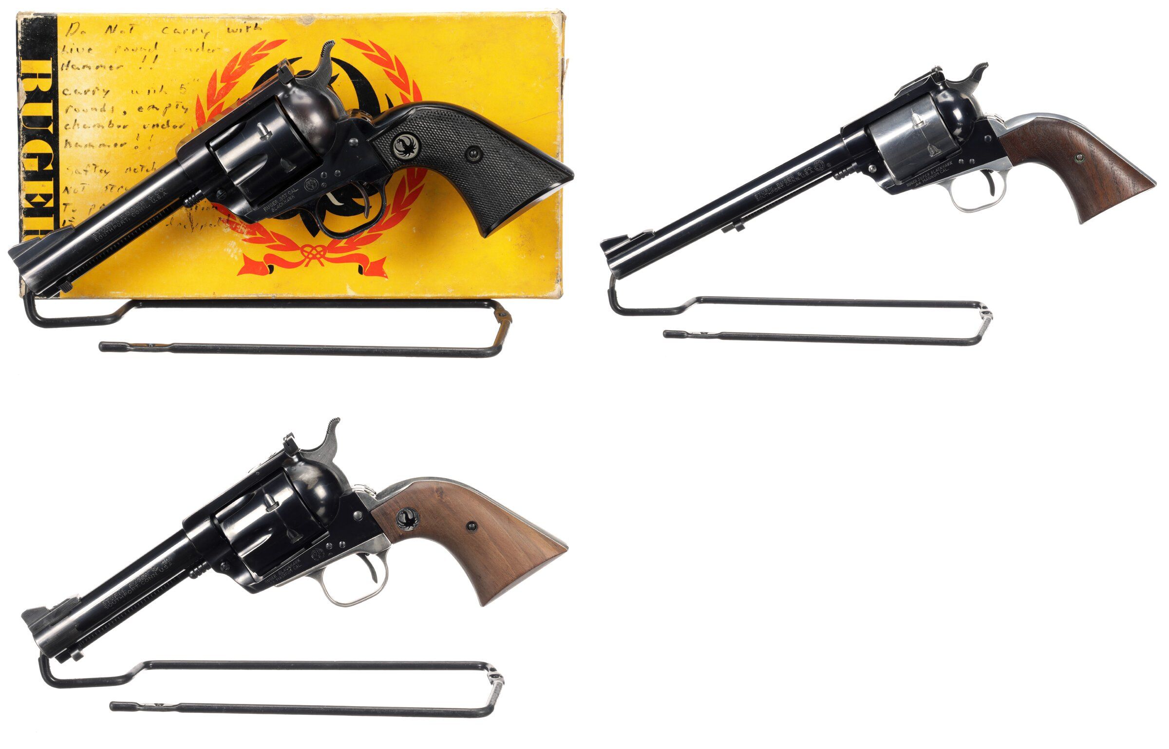 Three Ruger Blackhawk Single Action Revolvers | Rock Island Auction