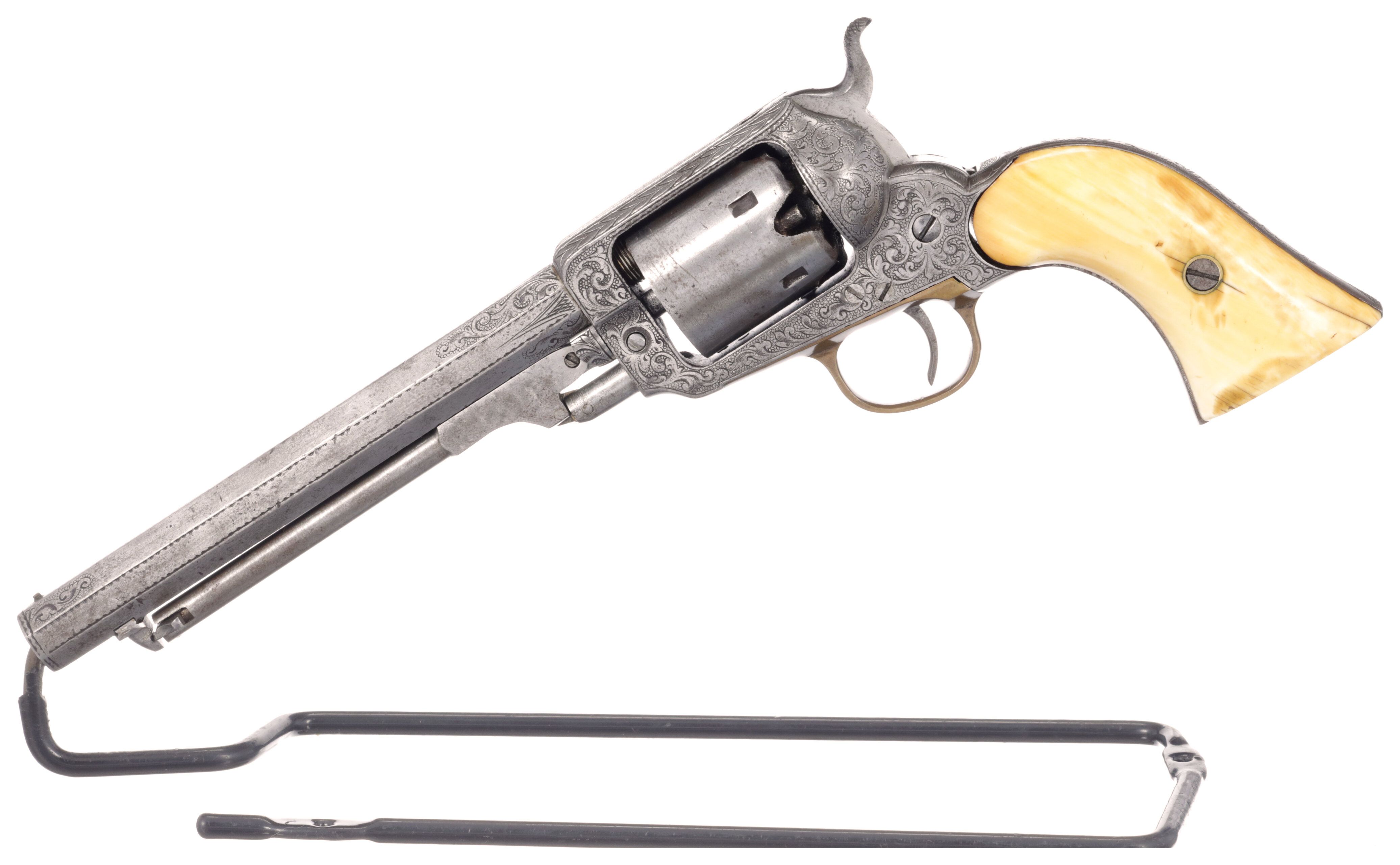 Engraved Whitney Pocket Model Percussion Revolver | Rock Island Auction