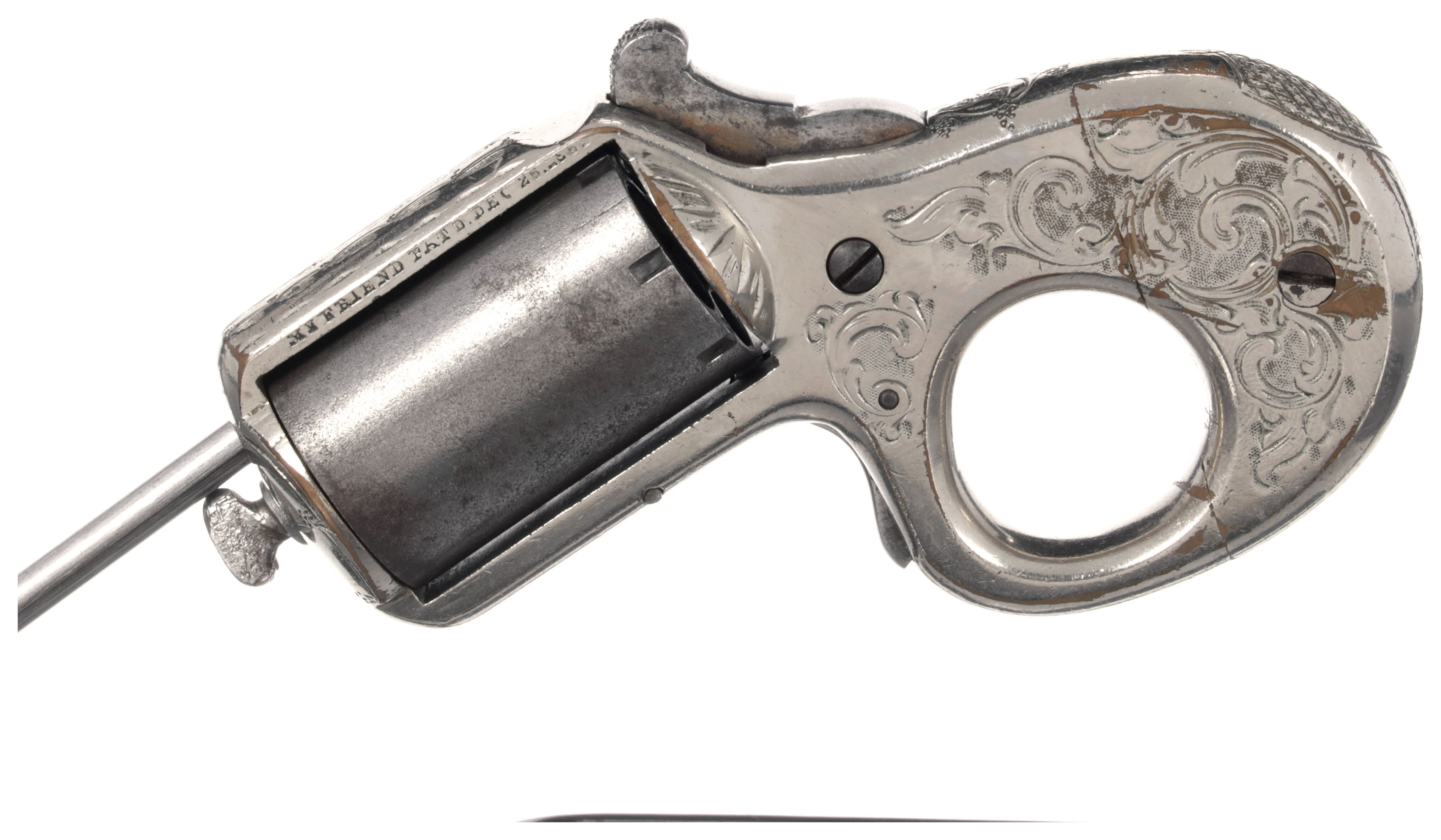 Engraved James Reid "My Friend" Knuckle Duster Revolver | Rock Island ...