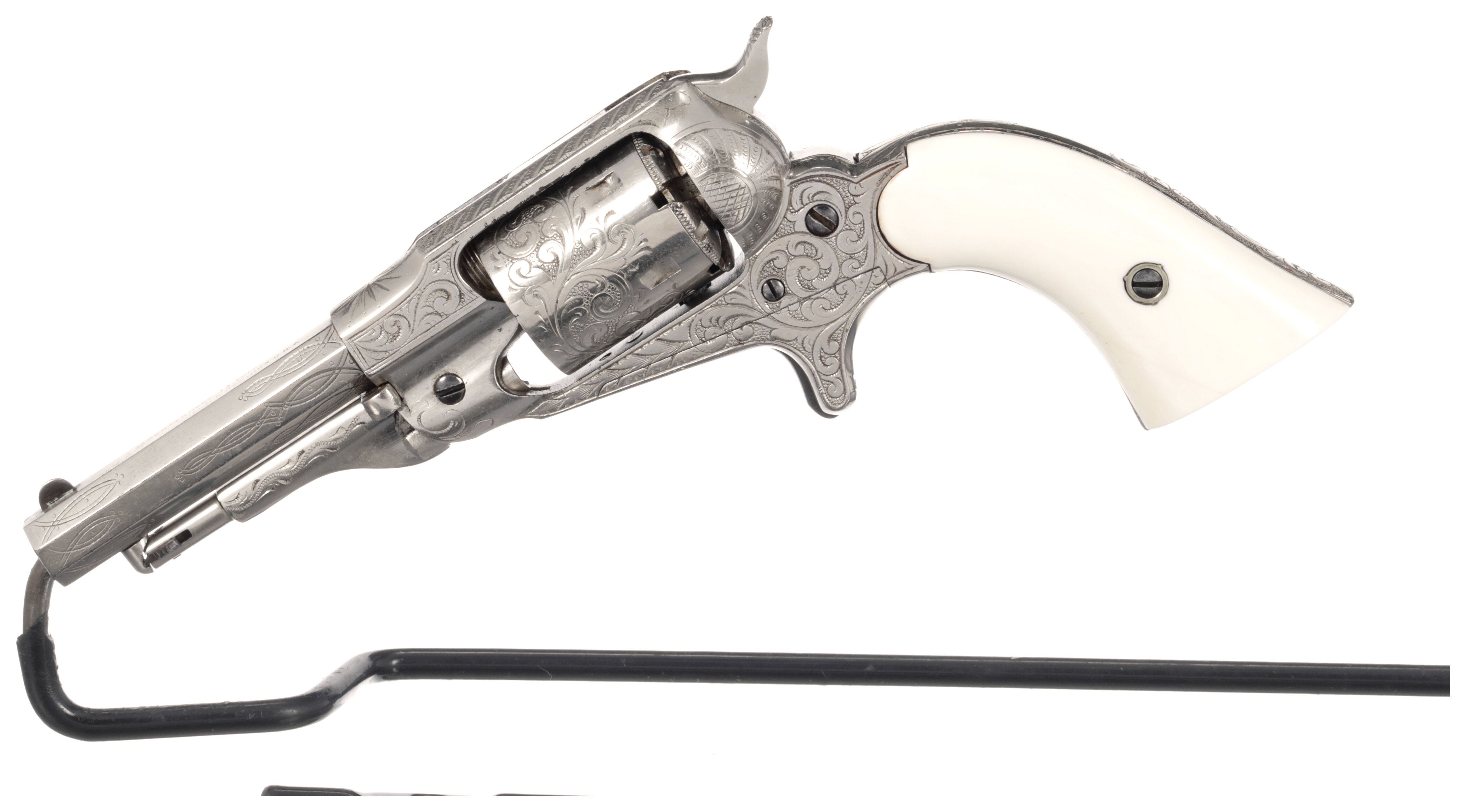 Engraved Remington New Model Pocket .32 RF Spur Trigger Revolver | Rock ...