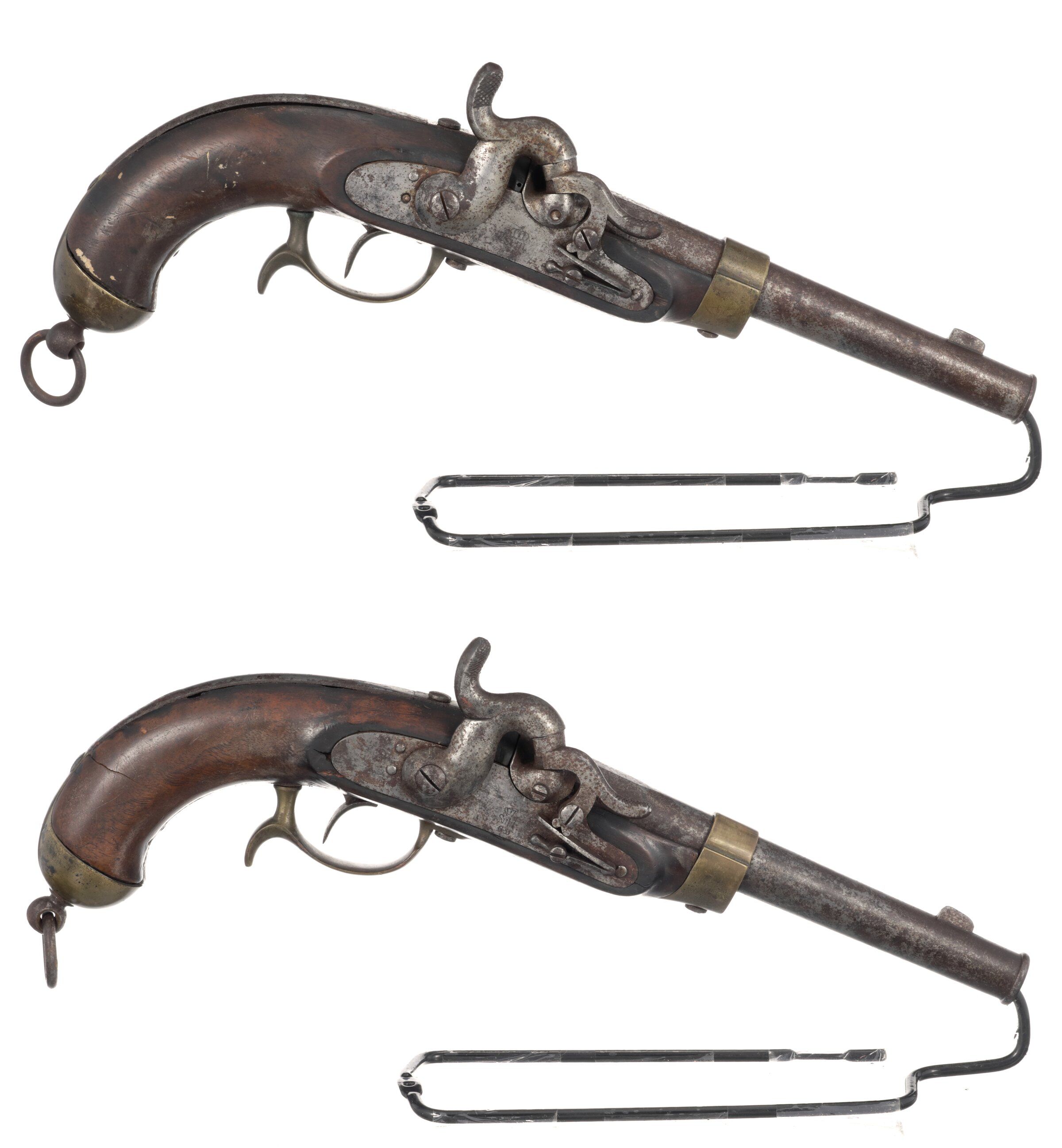 Pair of Prussian Model 1850 Percussion Cavalry Pistols | Rock Island ...