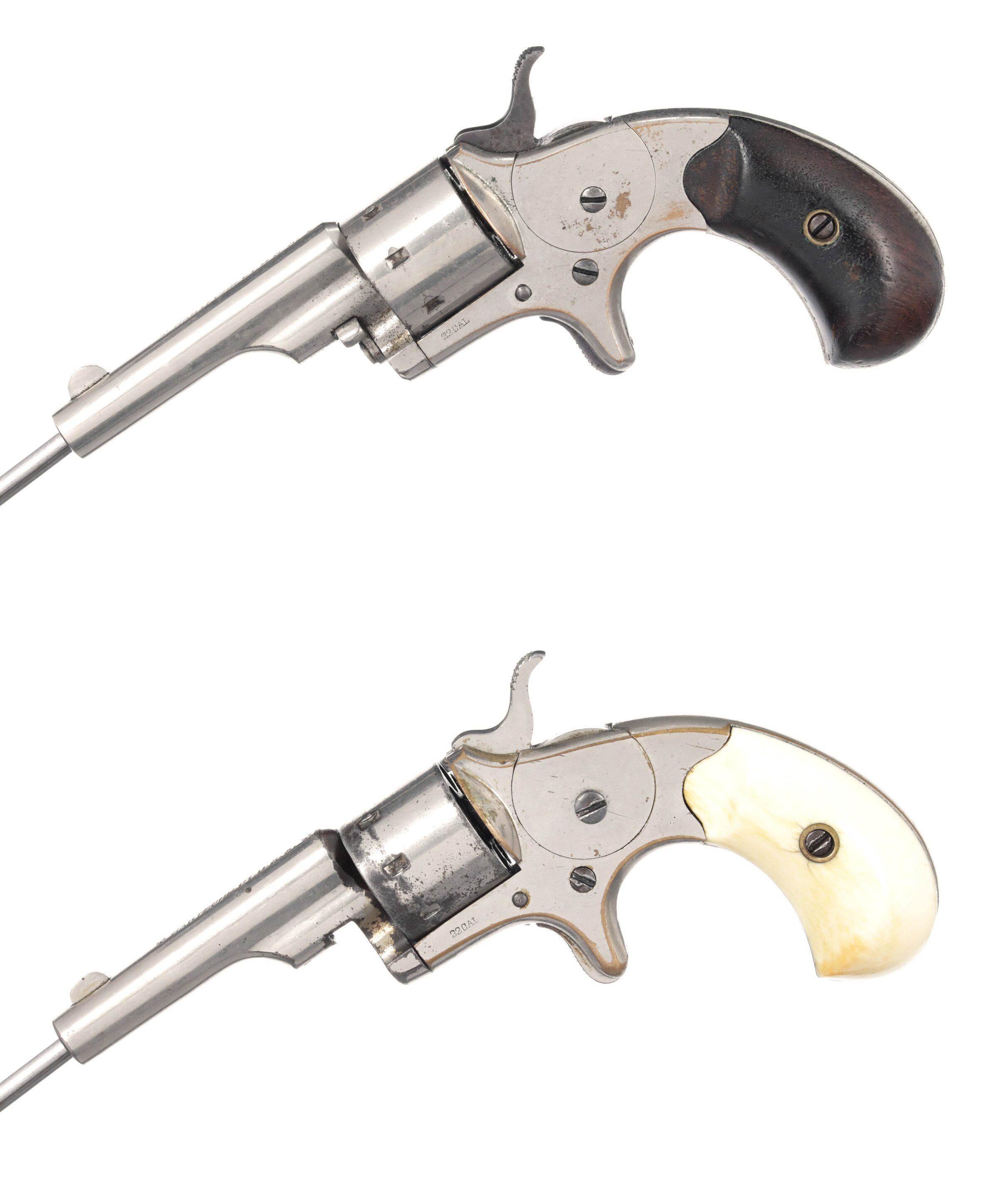 Two Colt Open Top Pocket Spur Trigger Revolvers | Rock Island Auction