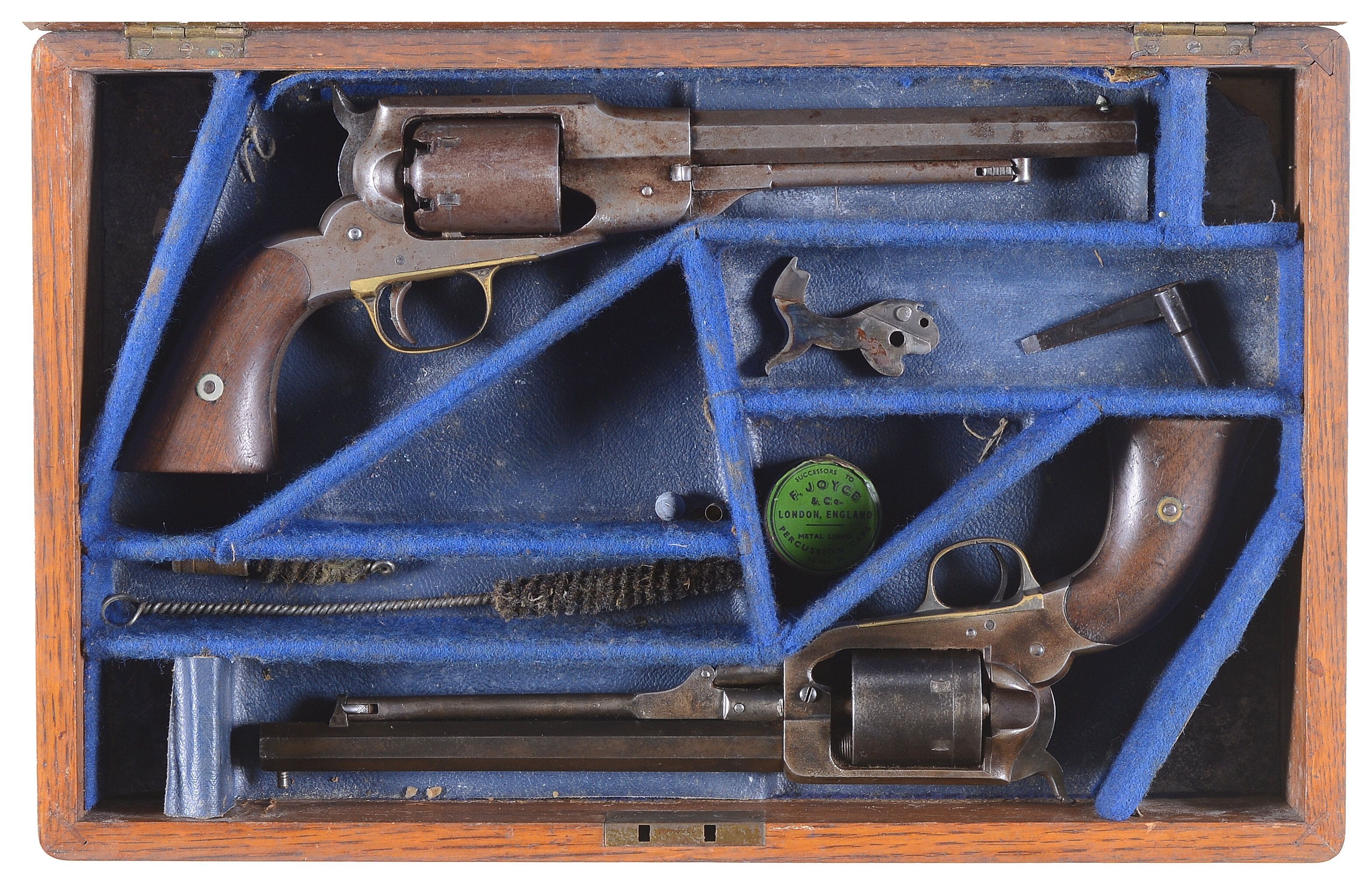 Two Antique American Revolvers with Case | Rock Island Auction