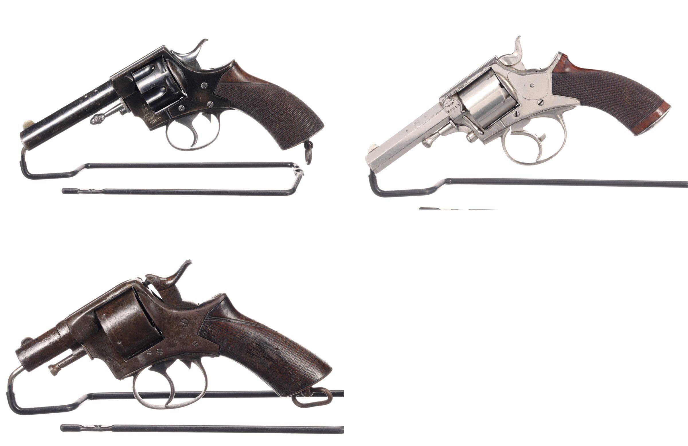 Three British Double Action Revolvers | Rock Island Auction