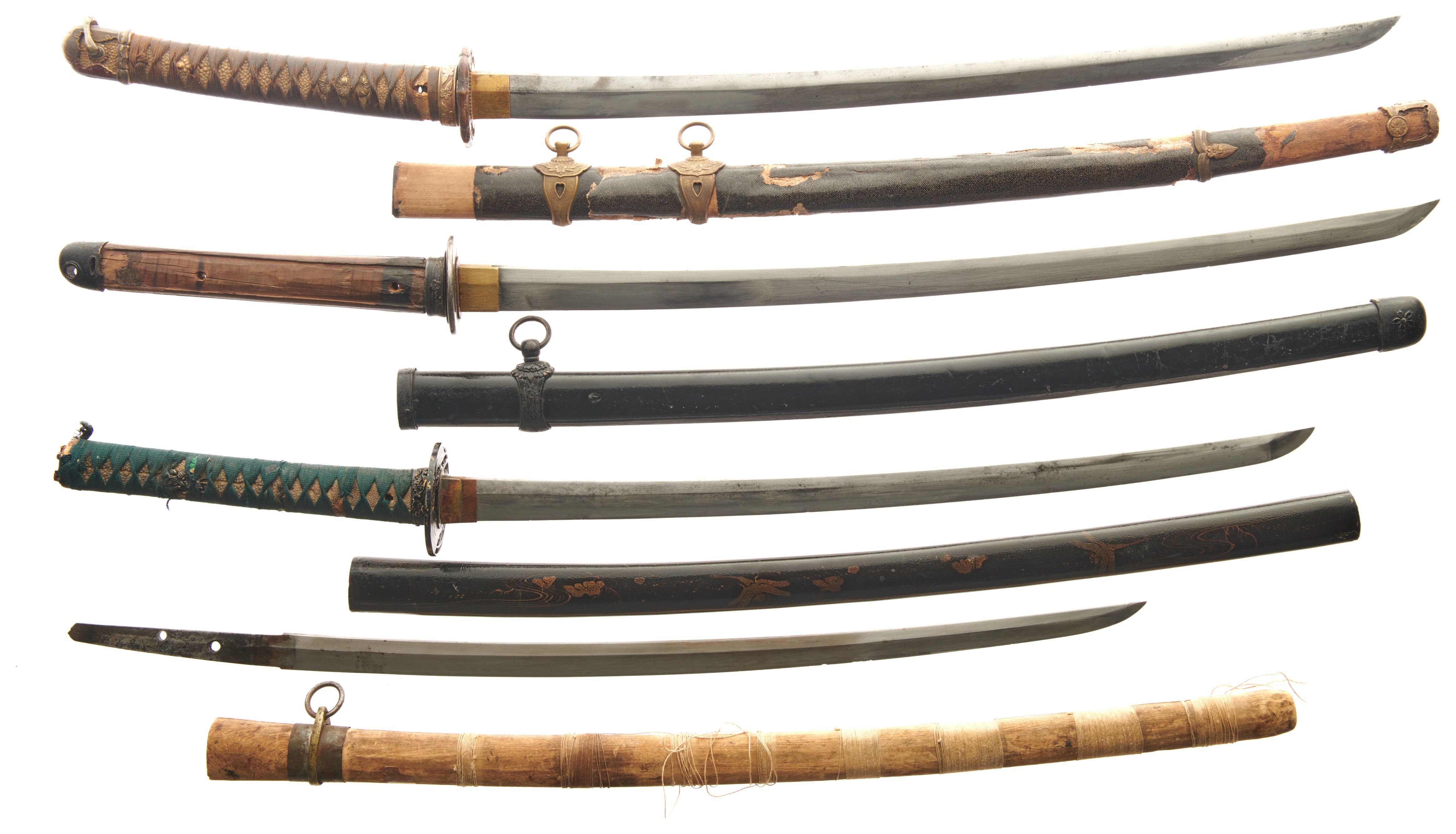 Three Japanese Swords and a Sword Blade | Rock Island Auction