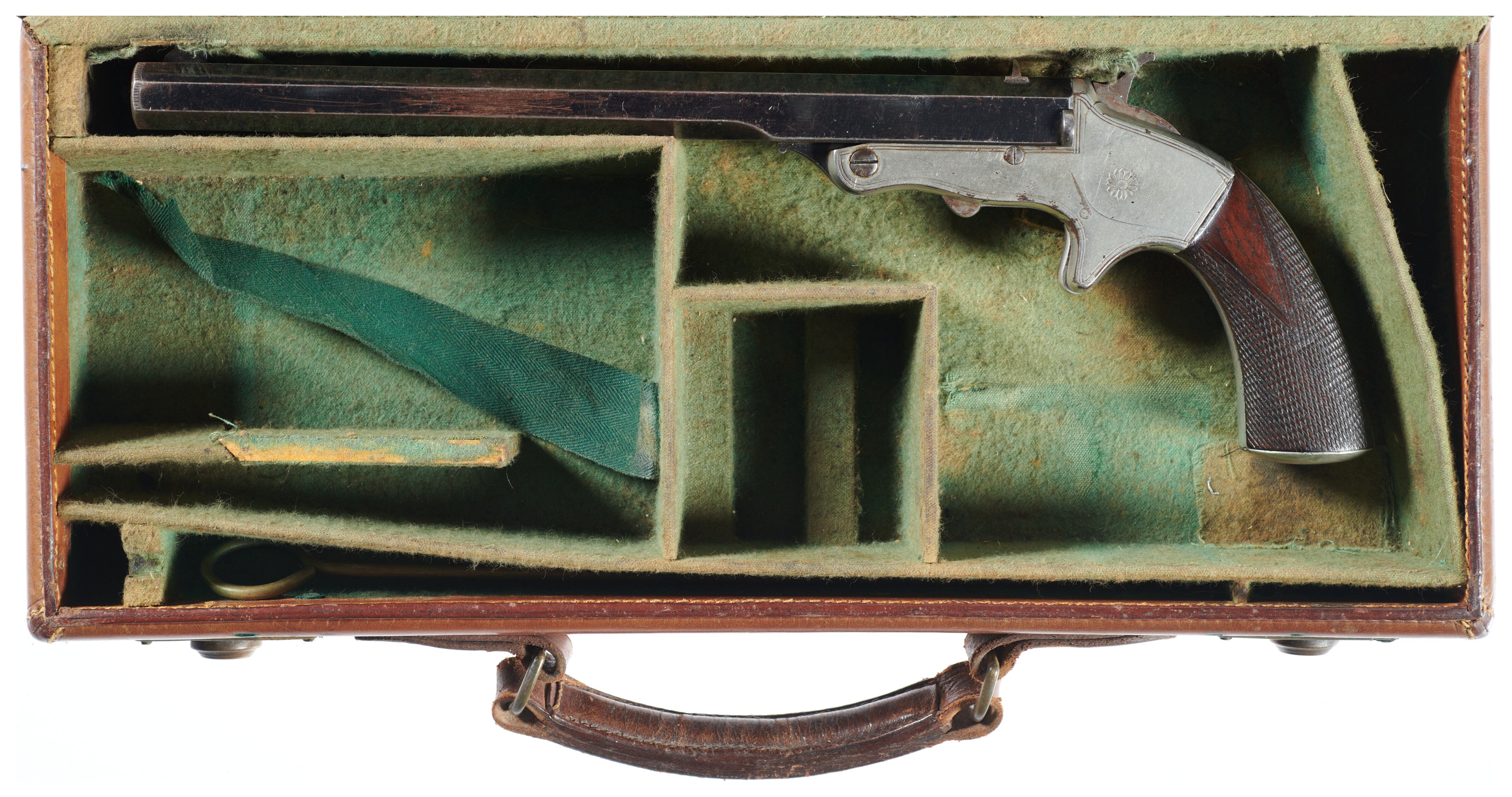 William Tranter Patent Single Shot Break Action Pistol with Case | Rock ...