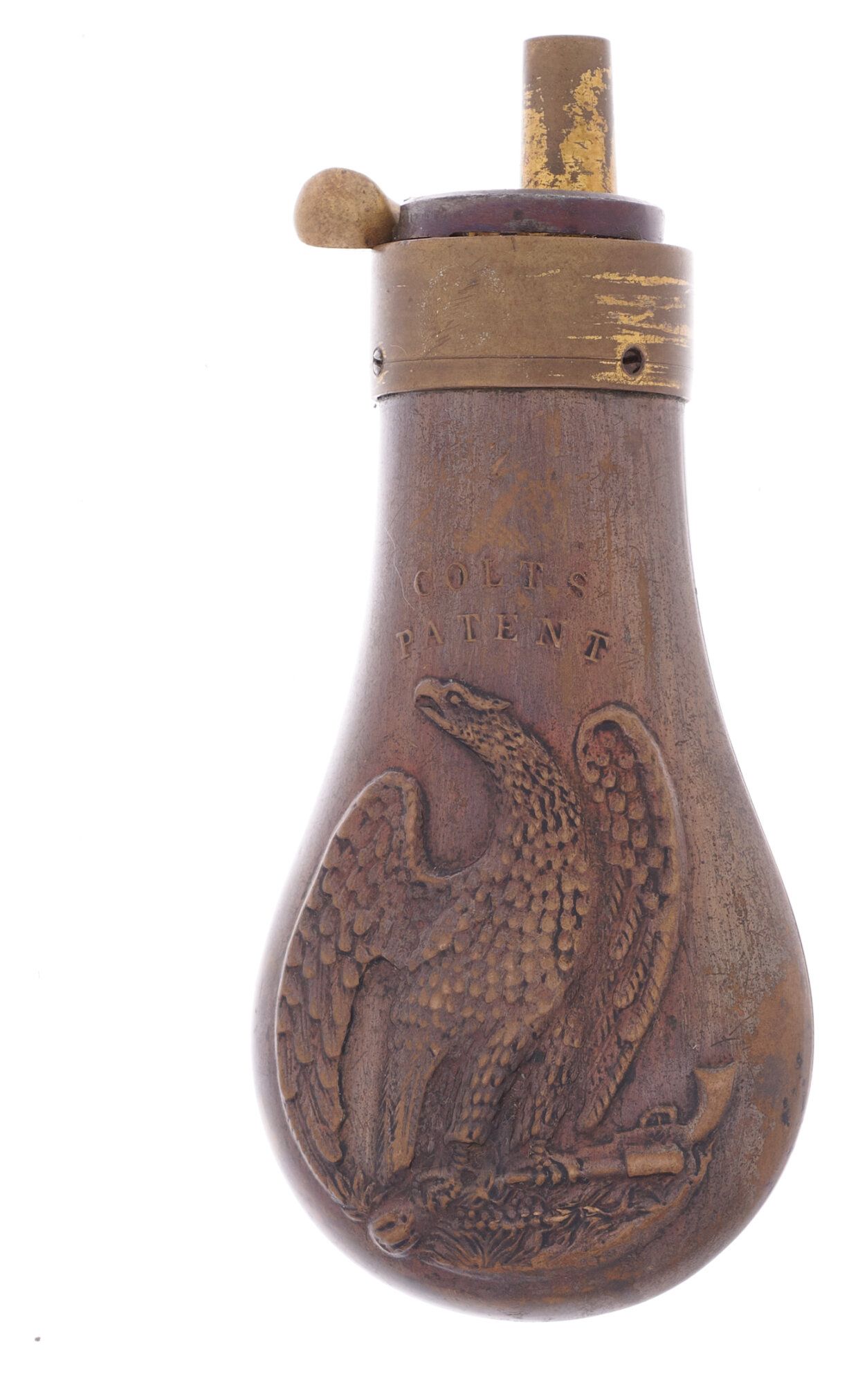 Colts Patent Eagle Pattern Pocket Powder Flask | Rock Island Auction