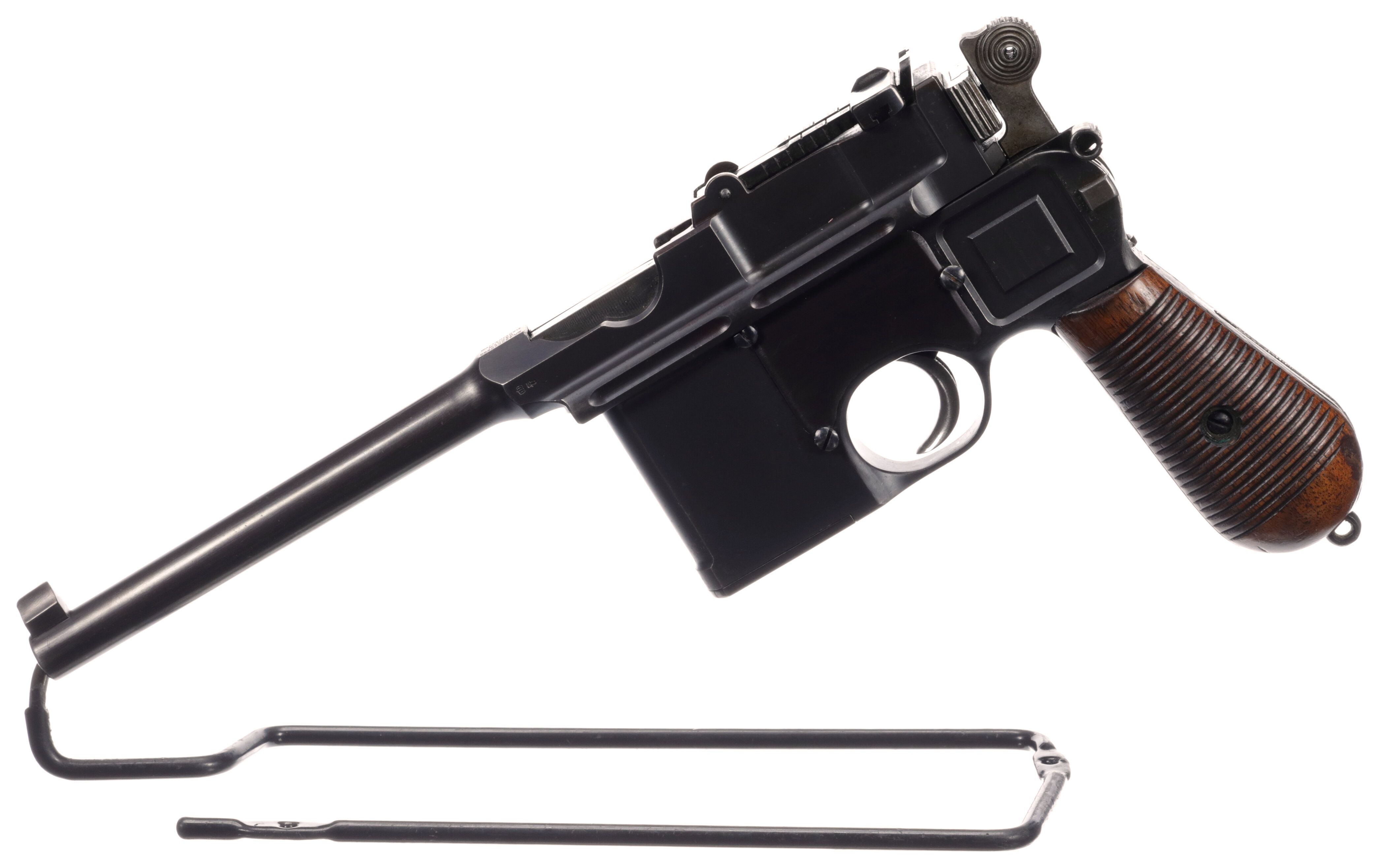 German Mauser C96 Broomhandle Pistol with Holster Stock | Rock Island Auction