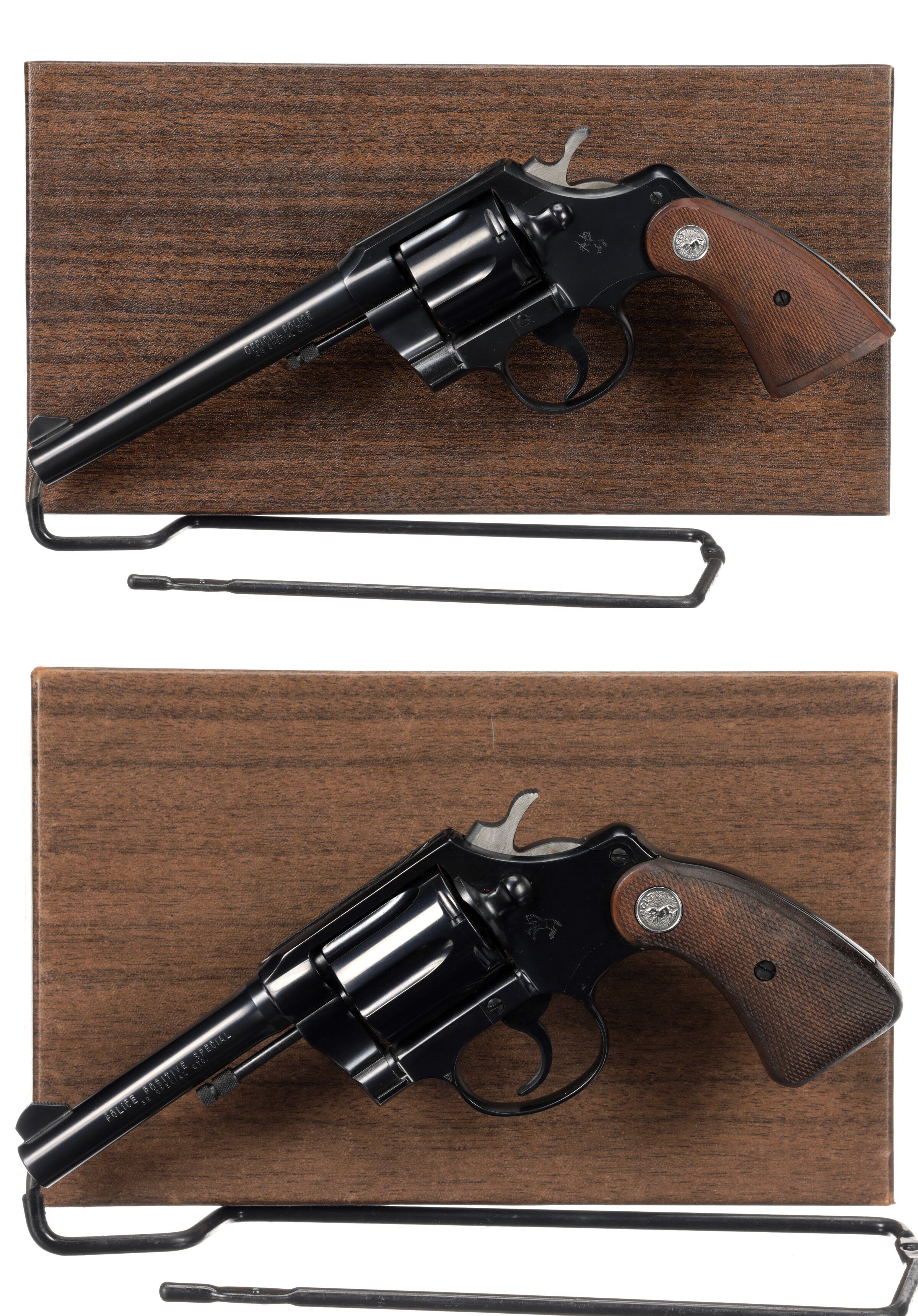 Two Colt Double Action Revolvers with Boxes | Rock Island Auction