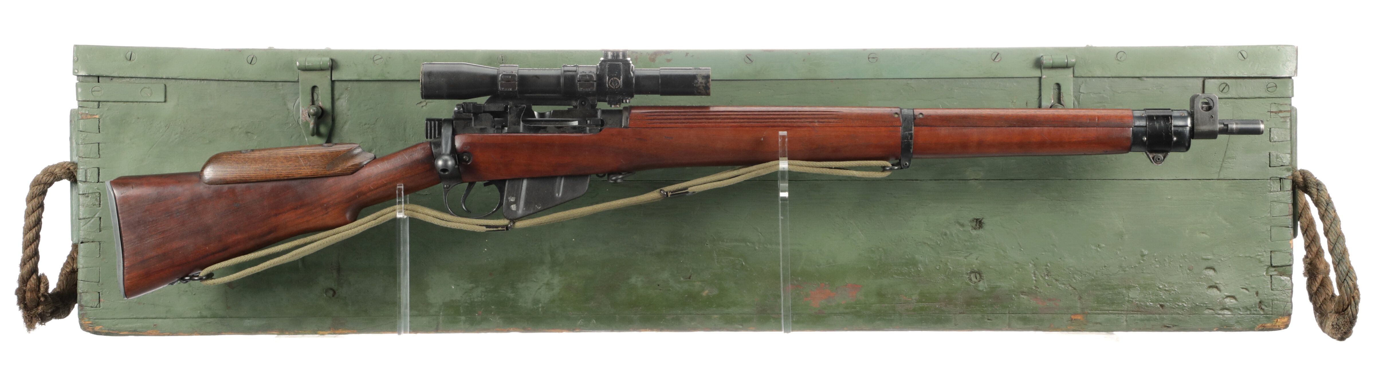 BSA #4 Mk.I (T) Enfield Sniper Rifle with Scope, Case | Rock Island Auction