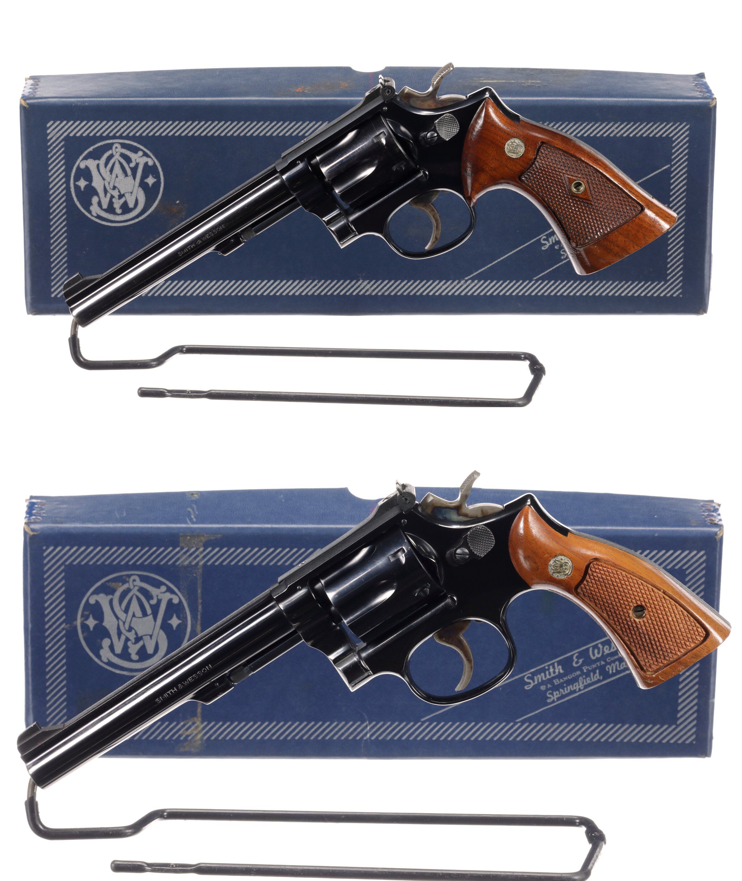 Two Smith & Wesson Model 48 Double Action Revolvers with Boxes | Rock ...
