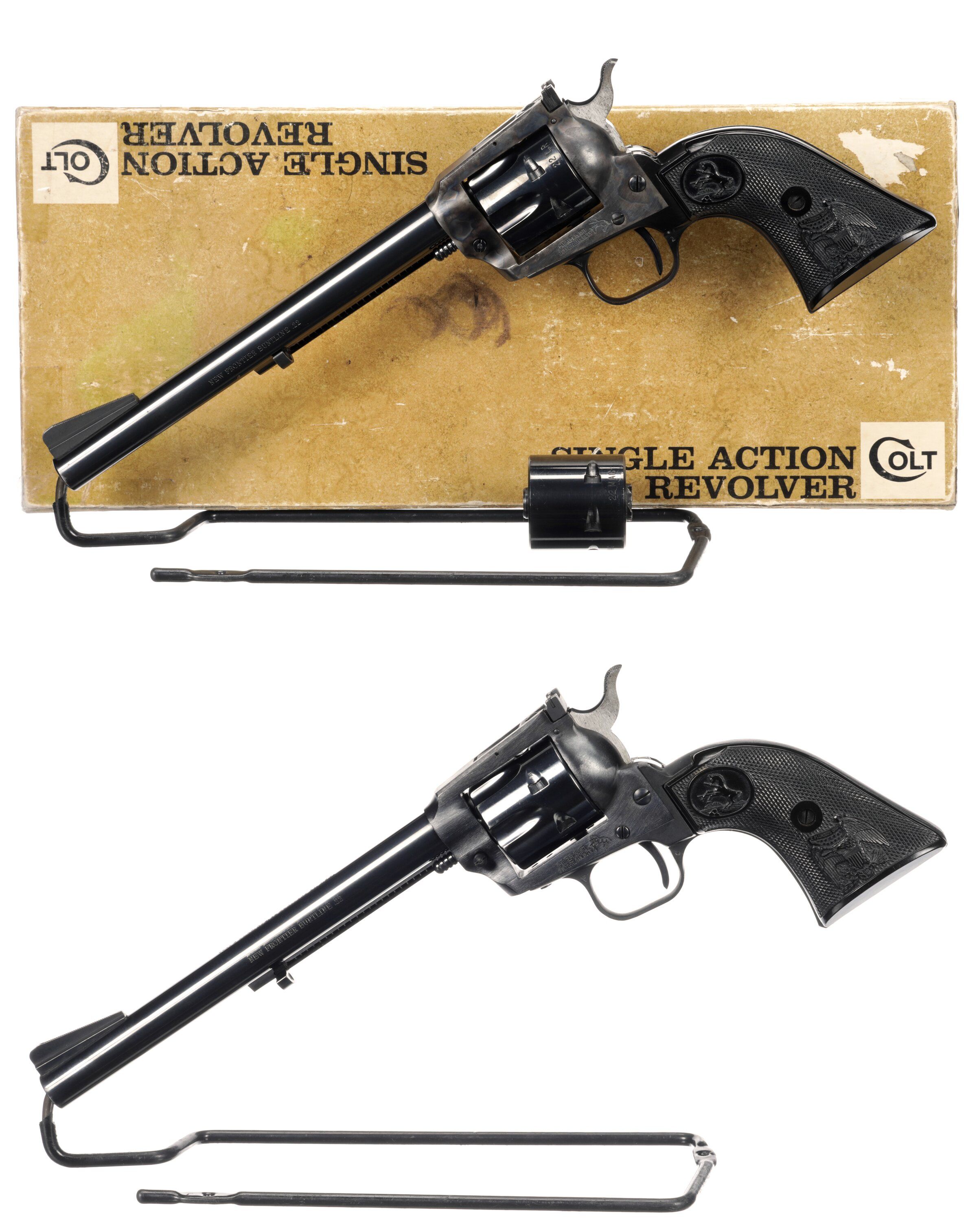 Two Colt Buntline .22 Rimfire Single Action Army Revolvers | Rock Island Auction