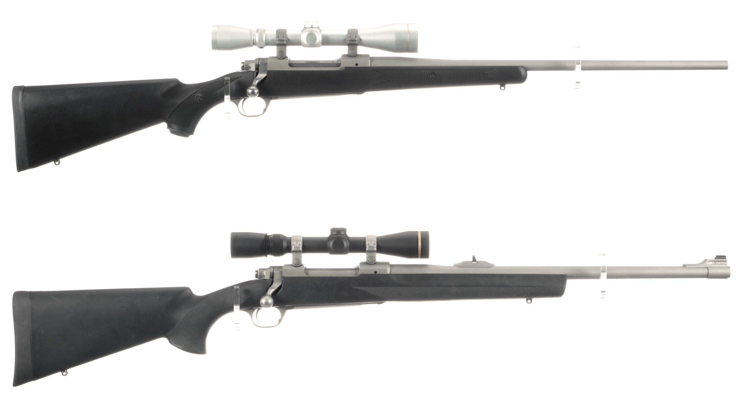Two Ruger Model 77 Hawkeye Bolt Action Rifles with Scopes | Rock Island ...