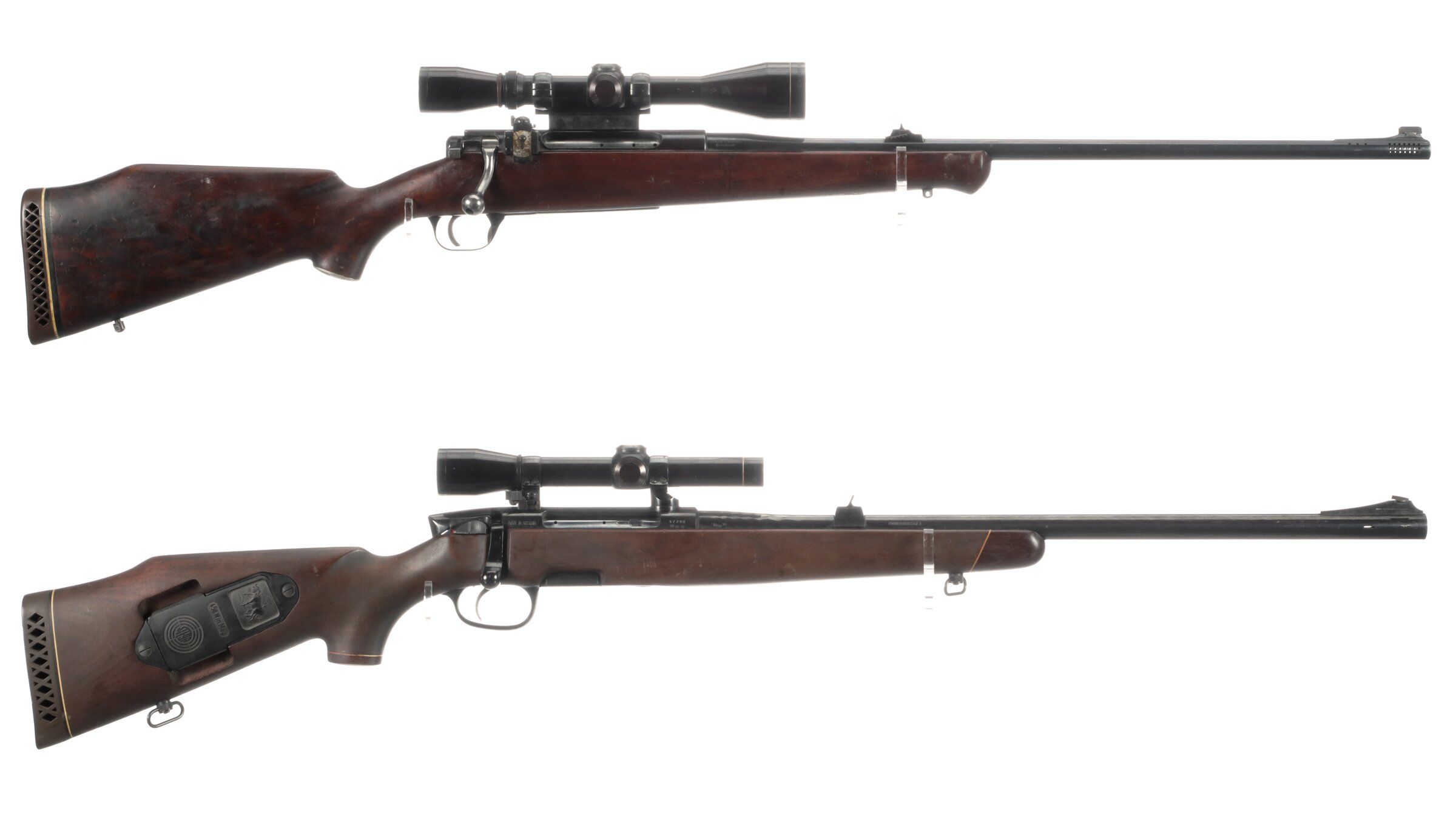 Two European Bolt Action Rifles with Scopes | Rock Island Auction
