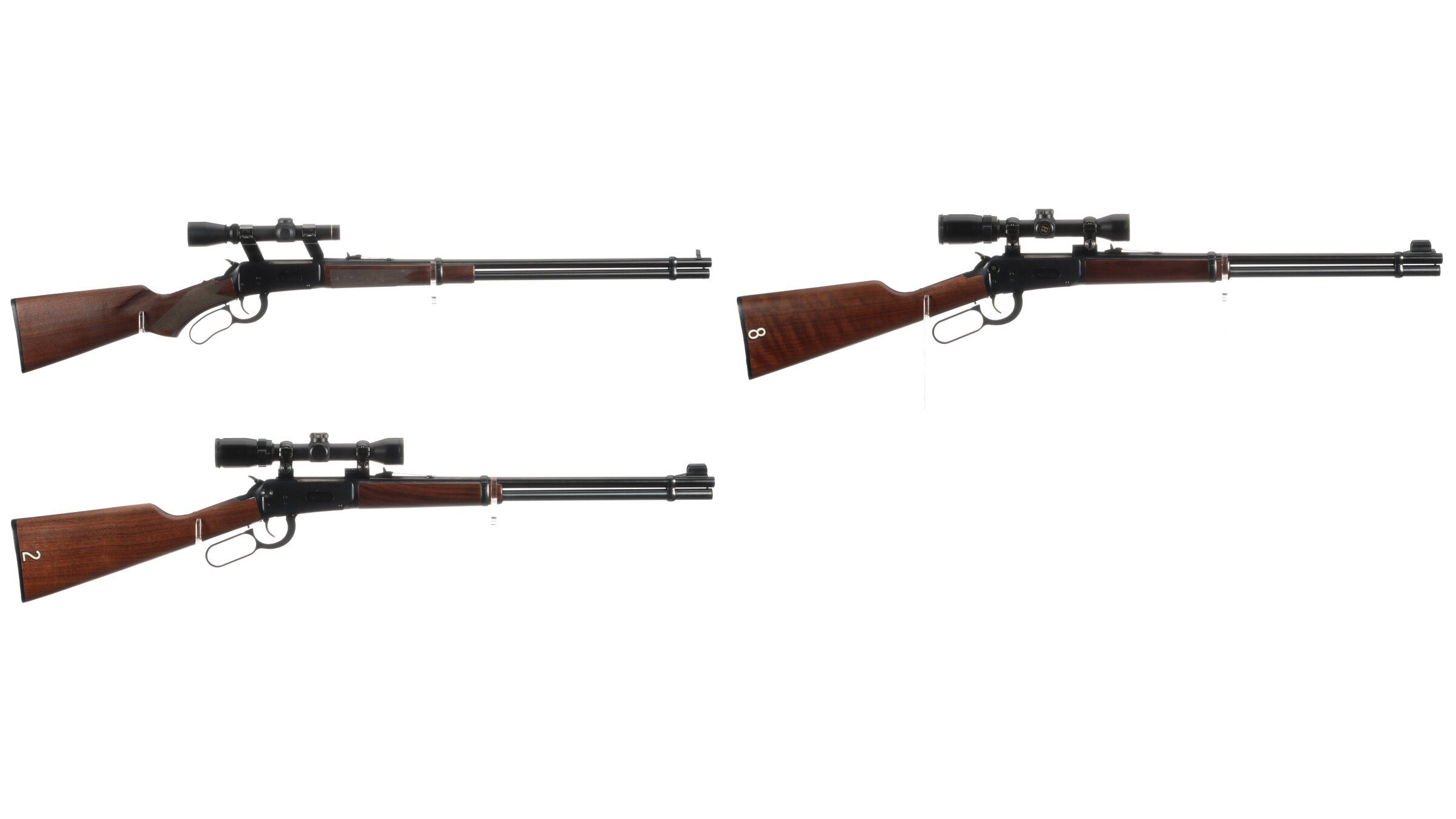 Three Winchester Model 94AE Lever Action Long Guns with Scopes | Rock ...