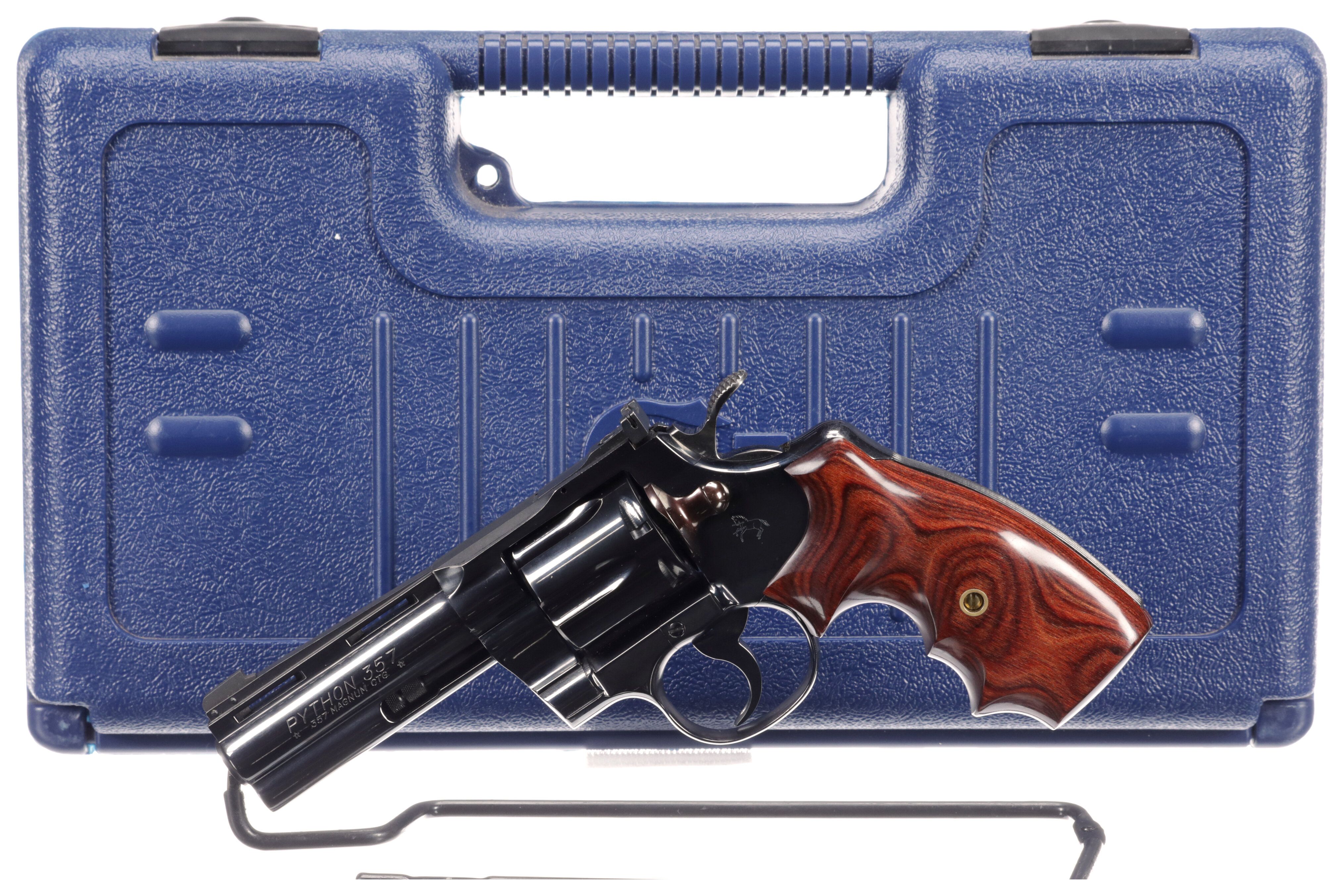 Colt Python Double Action Revolver with Case and Extra Cylinder | Rock ...