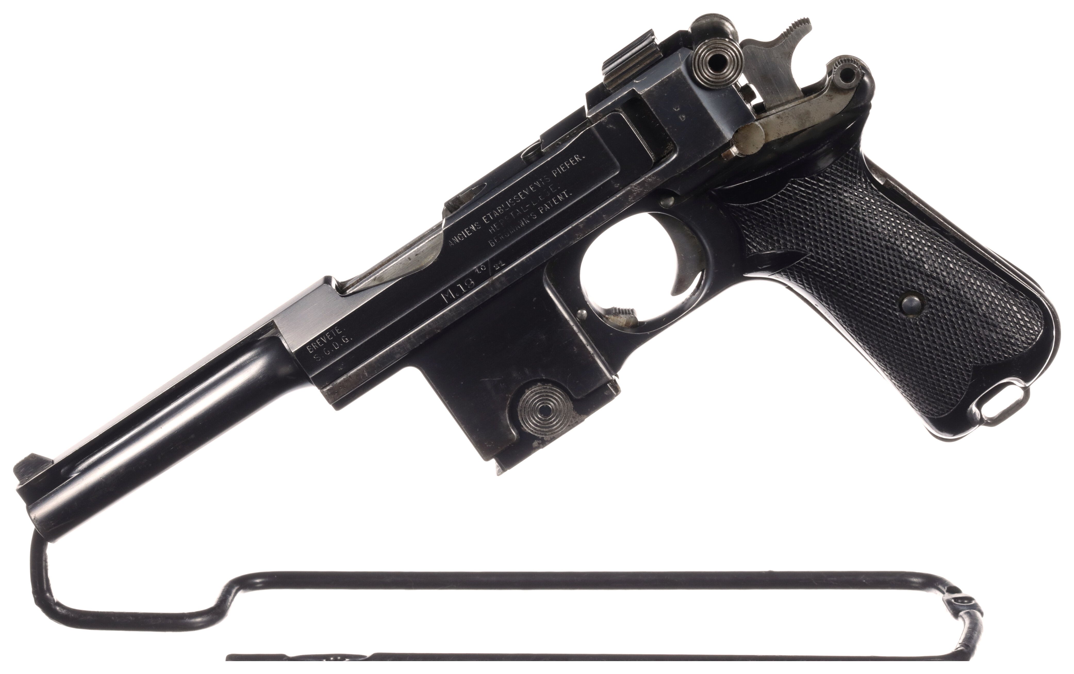 Danish Contract Bergmann Patent Pieper Model 1910/21 Pistol | Rock ...