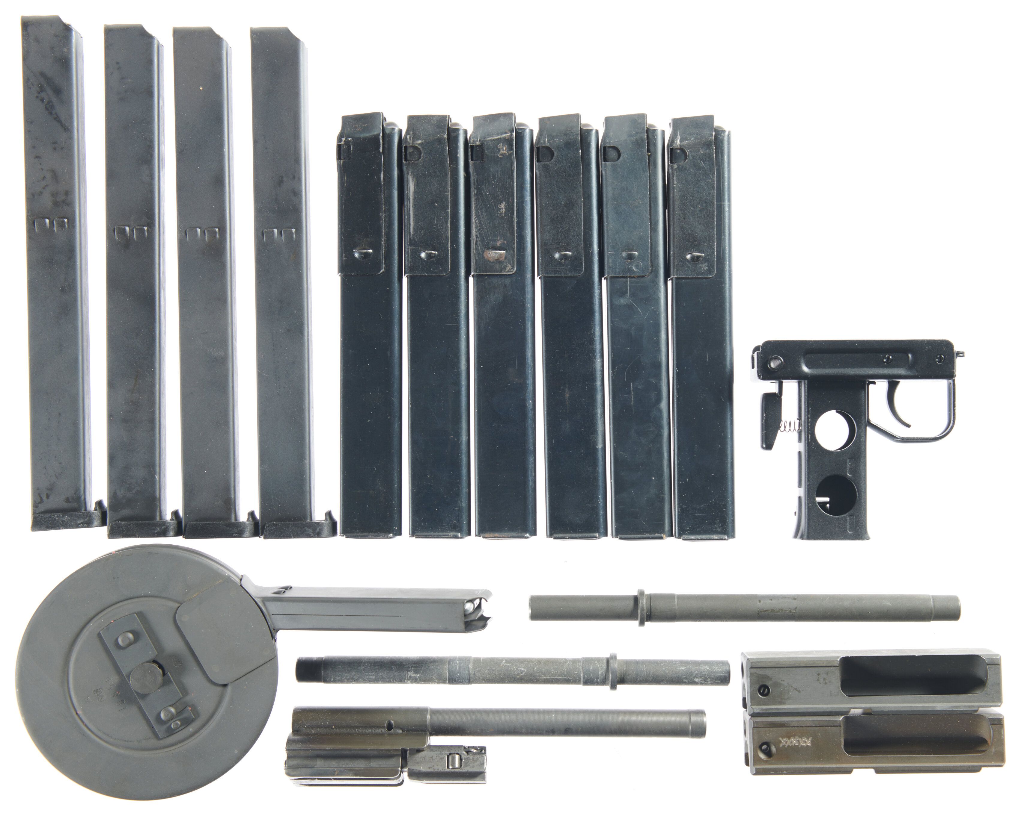 Grouping of Submachine Gun Magazines and Parts | Rock Island Auction