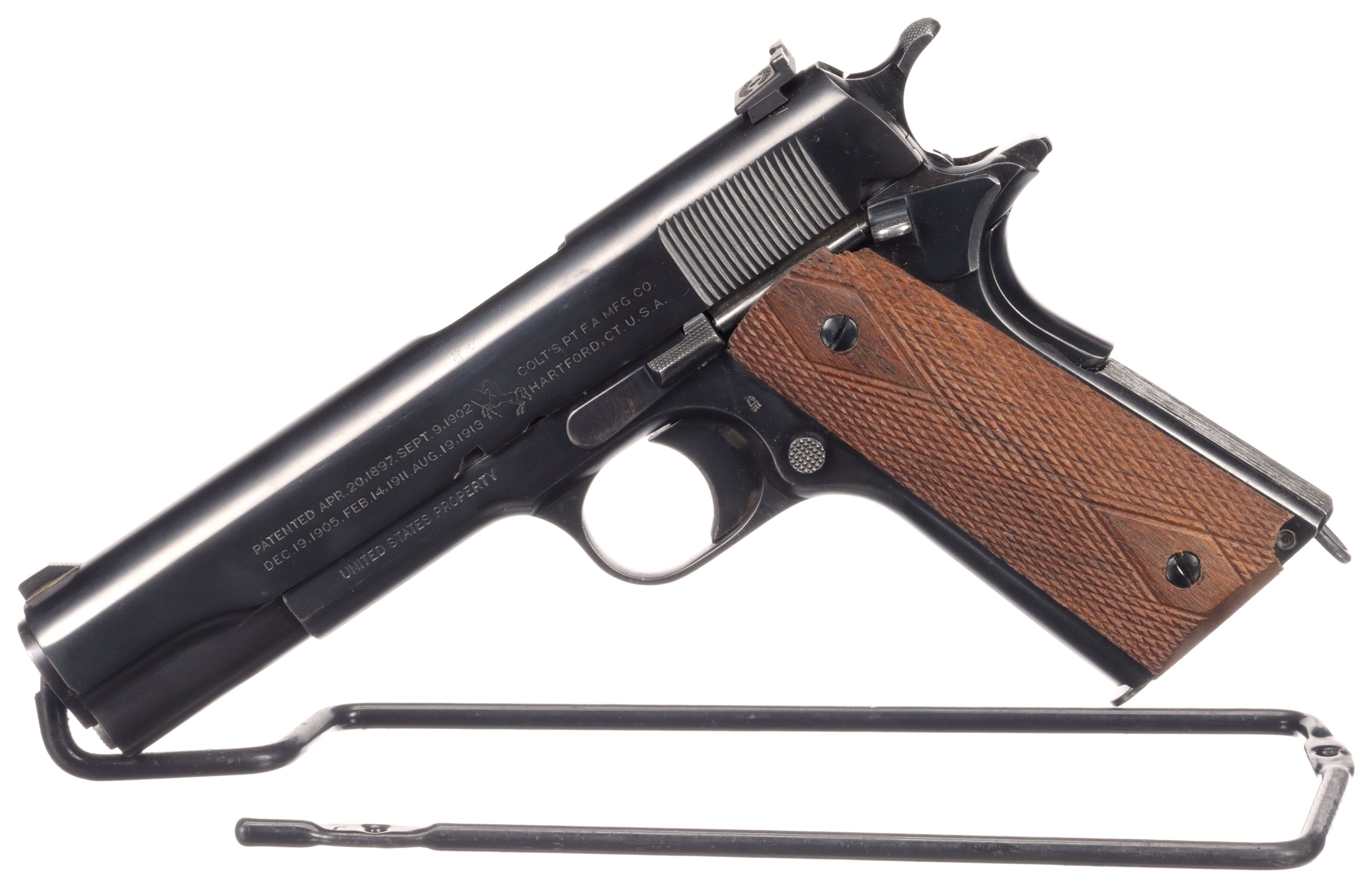 U.S. Colt Model 1911 Semi-Automatic Pistol with Holster | Rock Island ...