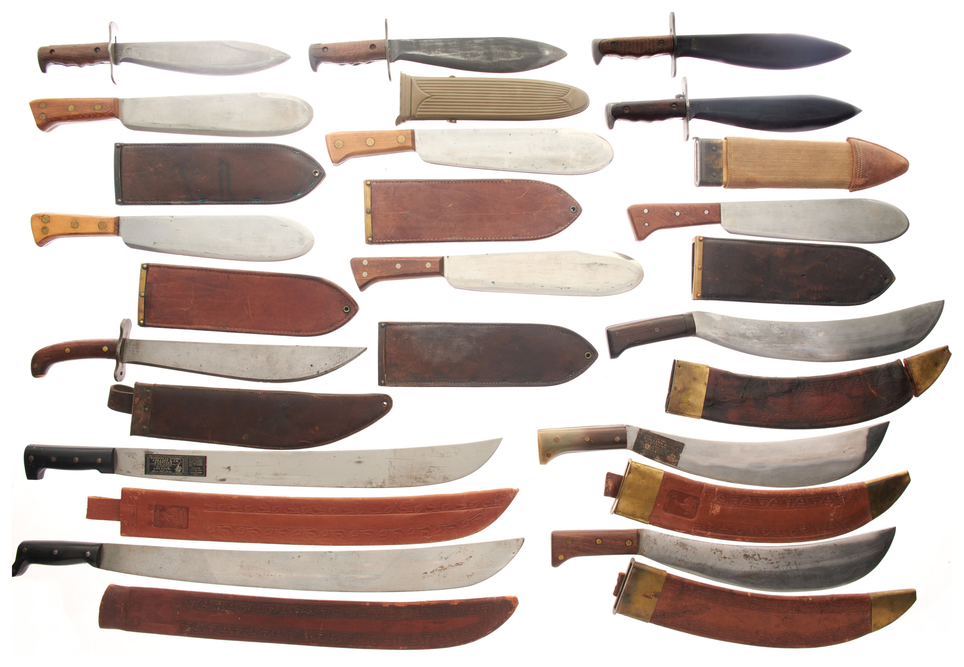 Fifteen Large Military Blades with Sheaths/Scabbards | Rock Island Auction