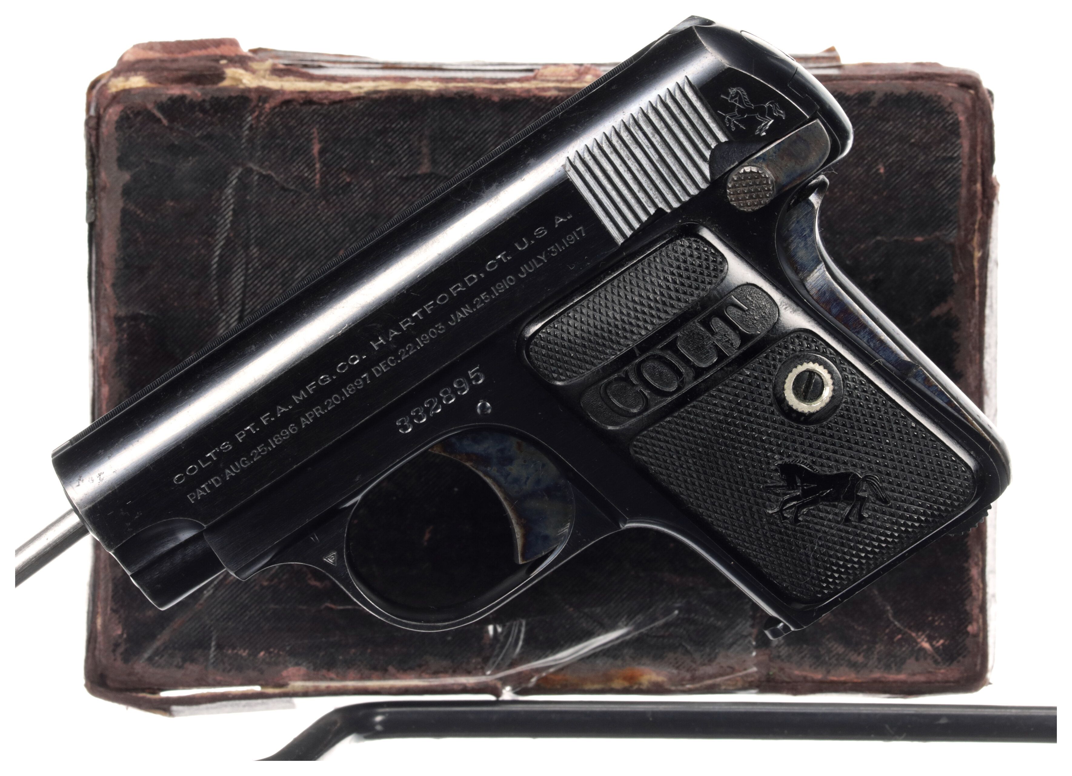 Colt Model 1908 Vest Pocket Semi-Automatic Pistol with Box | Rock ...