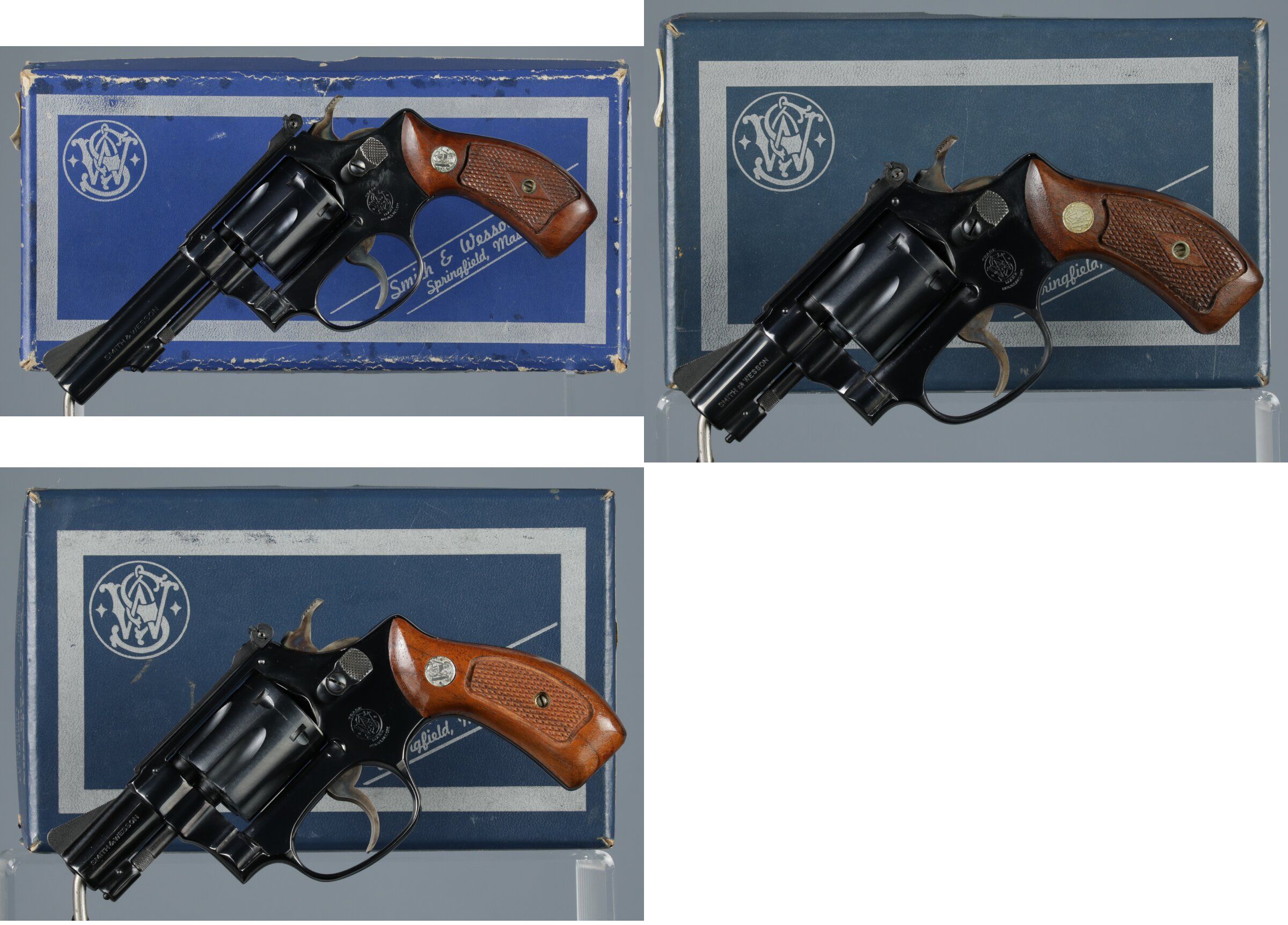 Three Smith & Wesson Double Action Rimfire Revolvers with Boxes | Rock ...