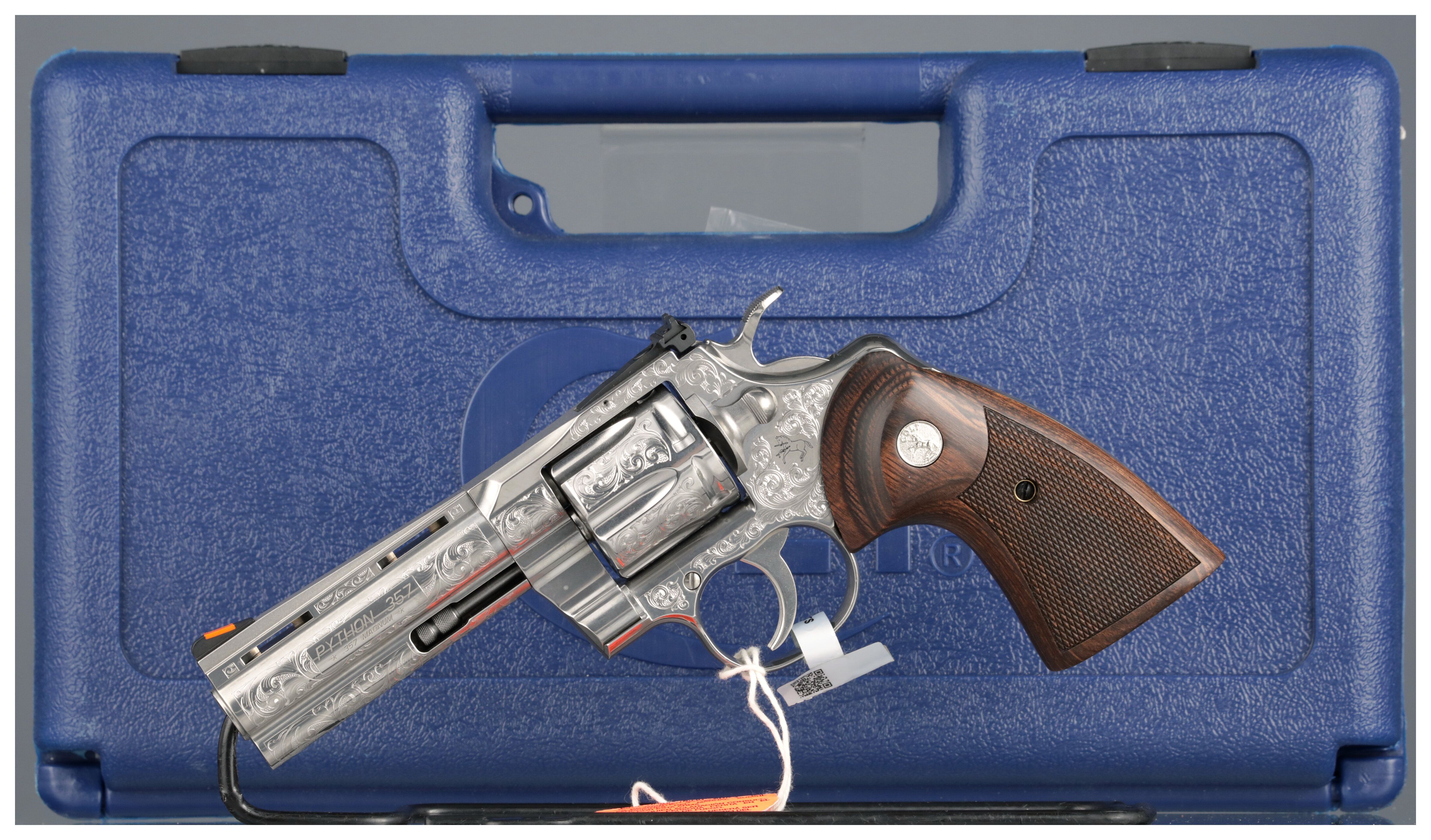 Factory Engraved Colt Python Double Action Revolver with Case | Rock ...
