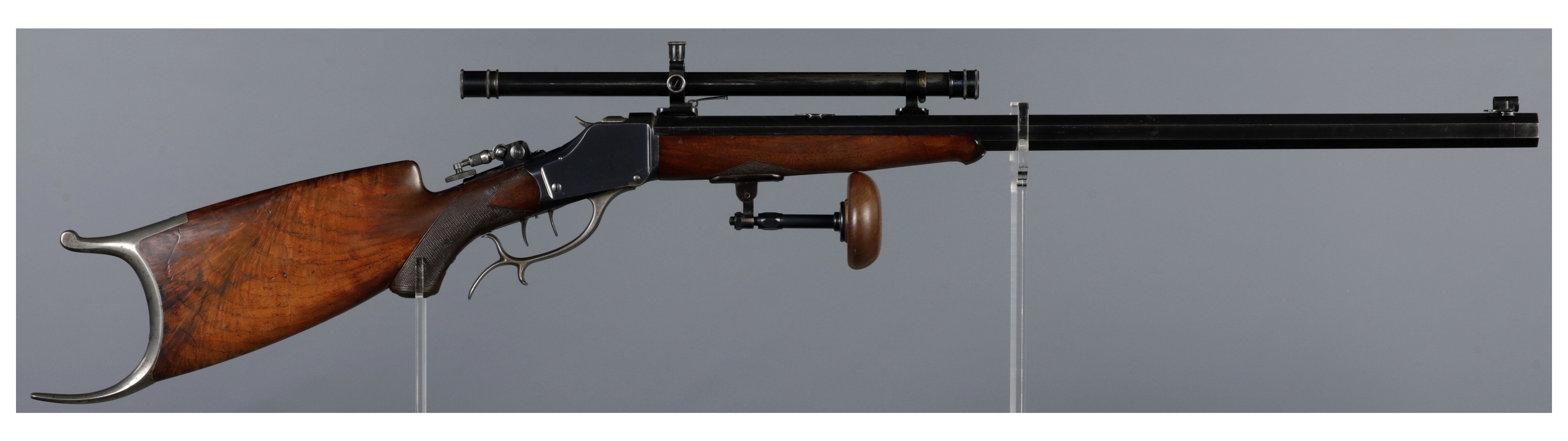 Winchester Model 1885 Single Shot Rifle in .22 Short with Scope | Rock ...