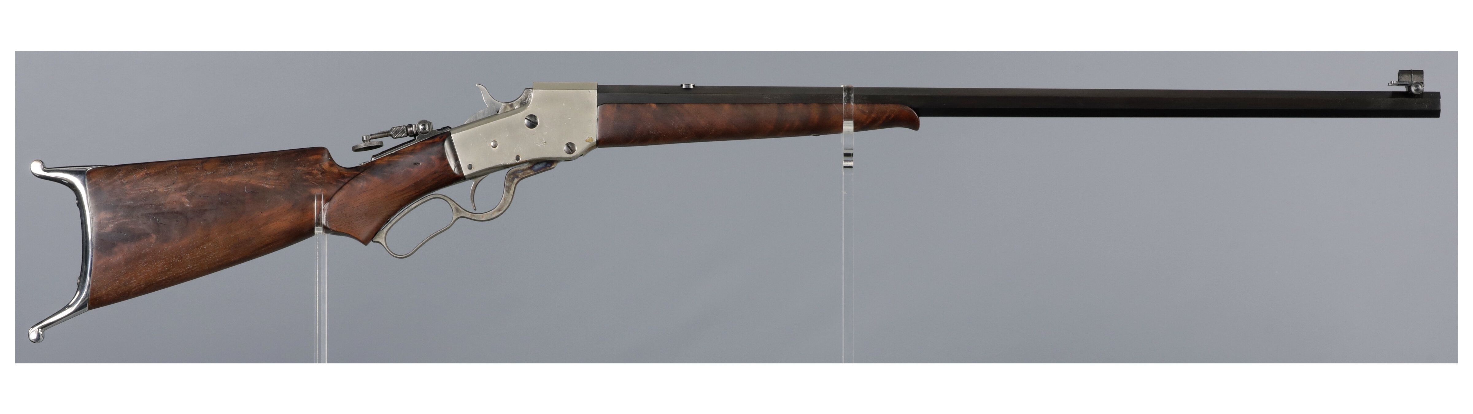 Unmarked Brass Frame Bullard Pattern Single Shot Rifle | Rock Island ...