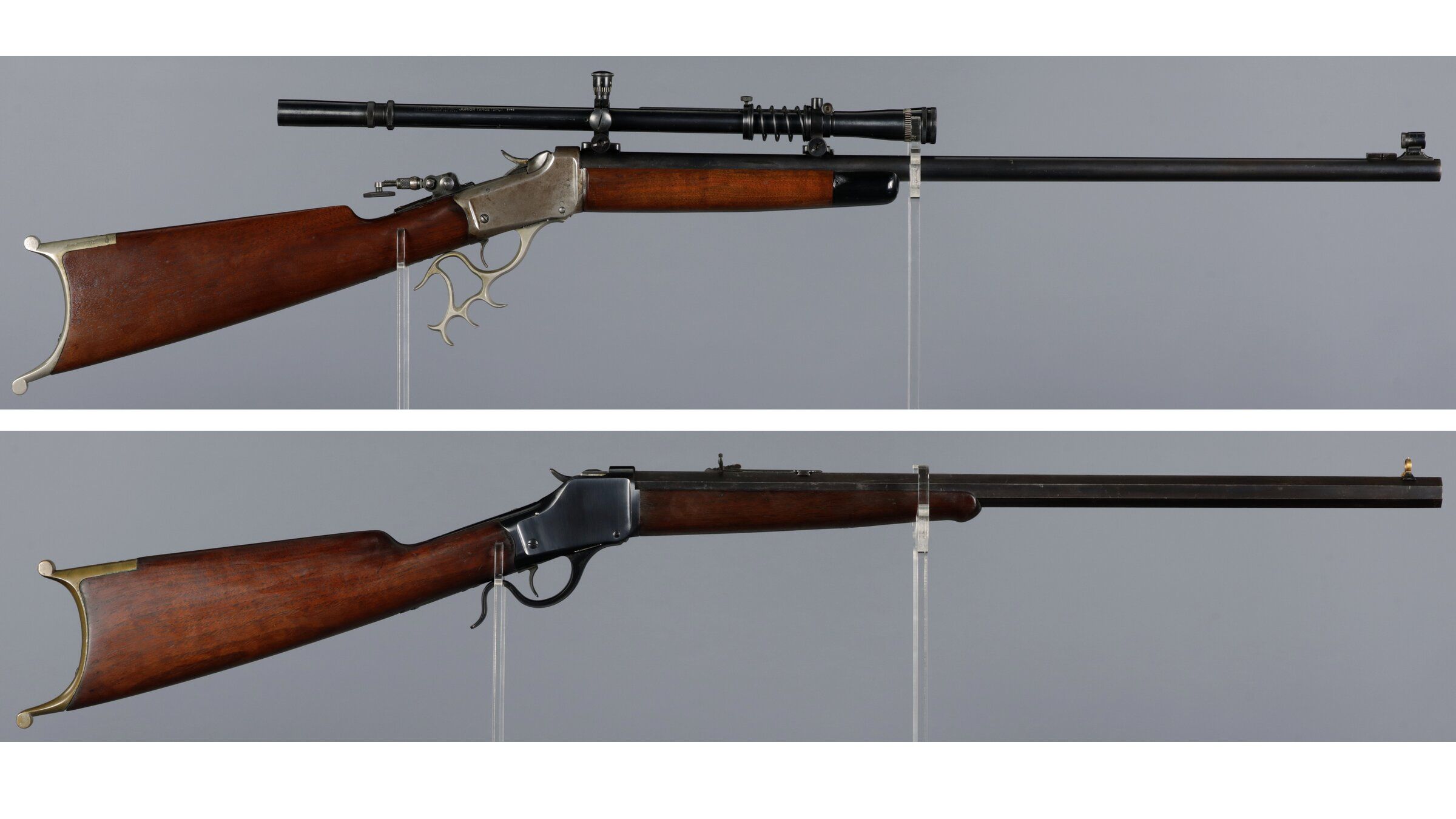 Two Winchester Model 1885 Falling Block Rifles | Rock Island Auction
